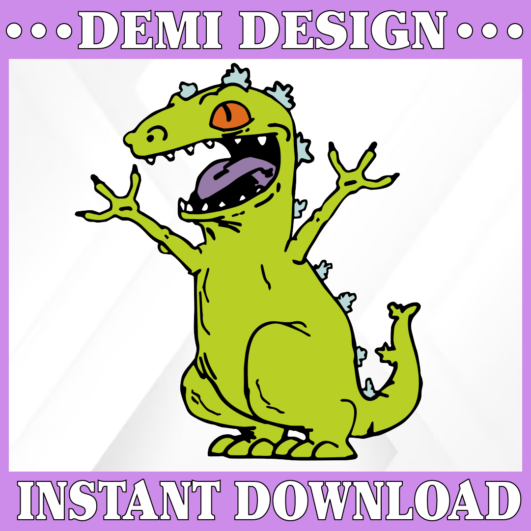 Reptar Rugrats SVG,png, dxf, Cricut, Silhouette Cut File, In | Inspire ...