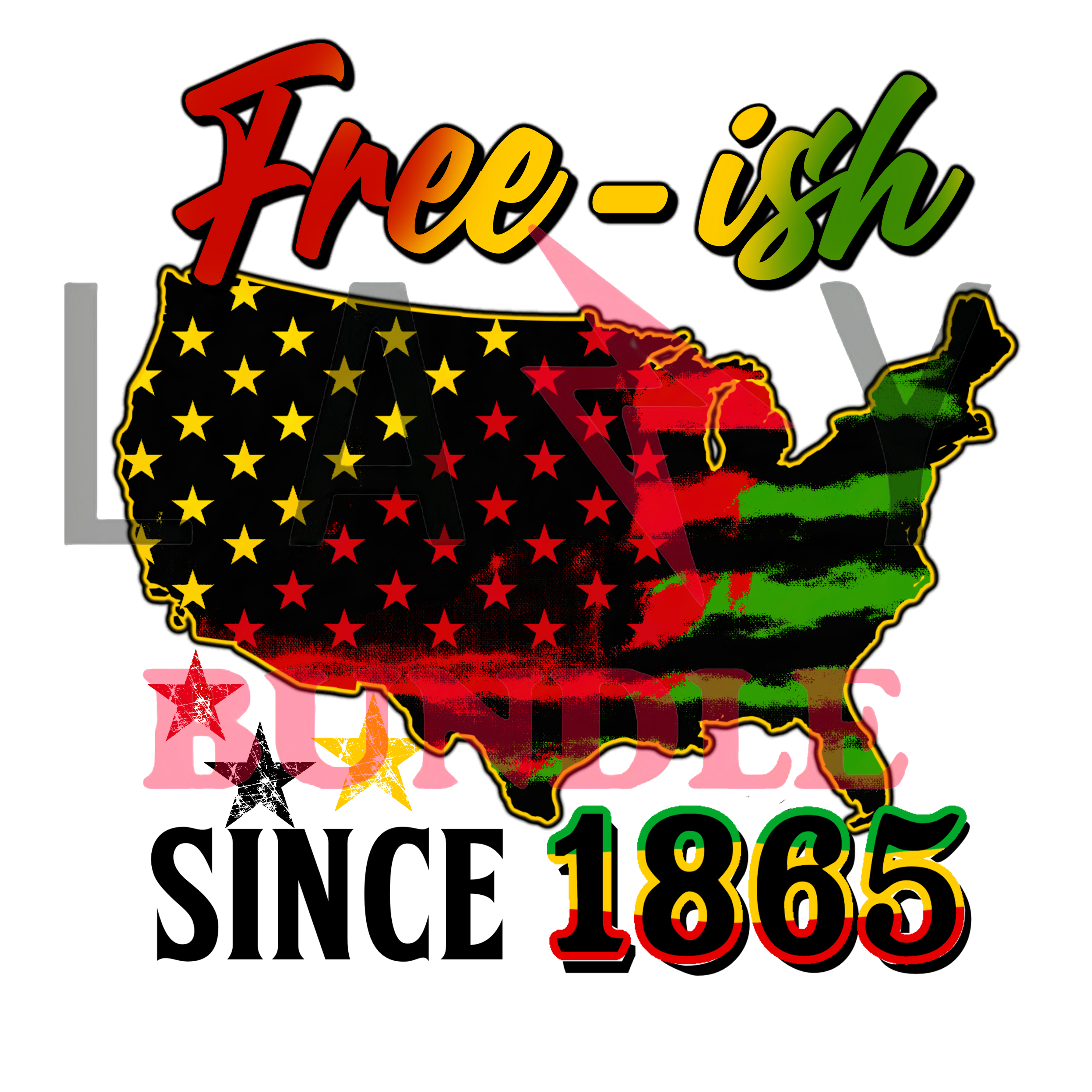 Free-ish Since 1865 Flag Png, Juneteenth Png, African Americ | Inspire ...