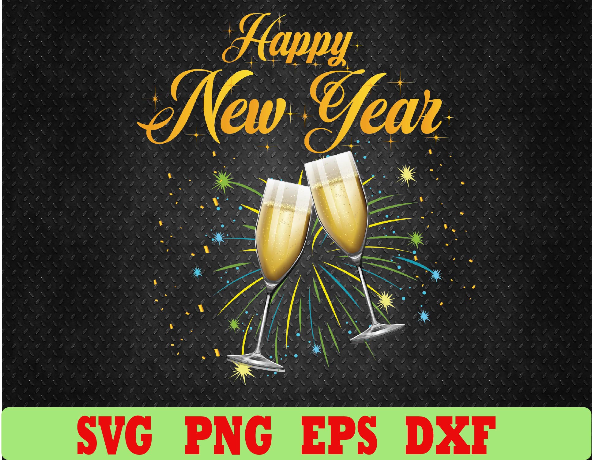 Happy New Year NYE Party - Funny New Years Eve Confetti Svg, - Inspire ...