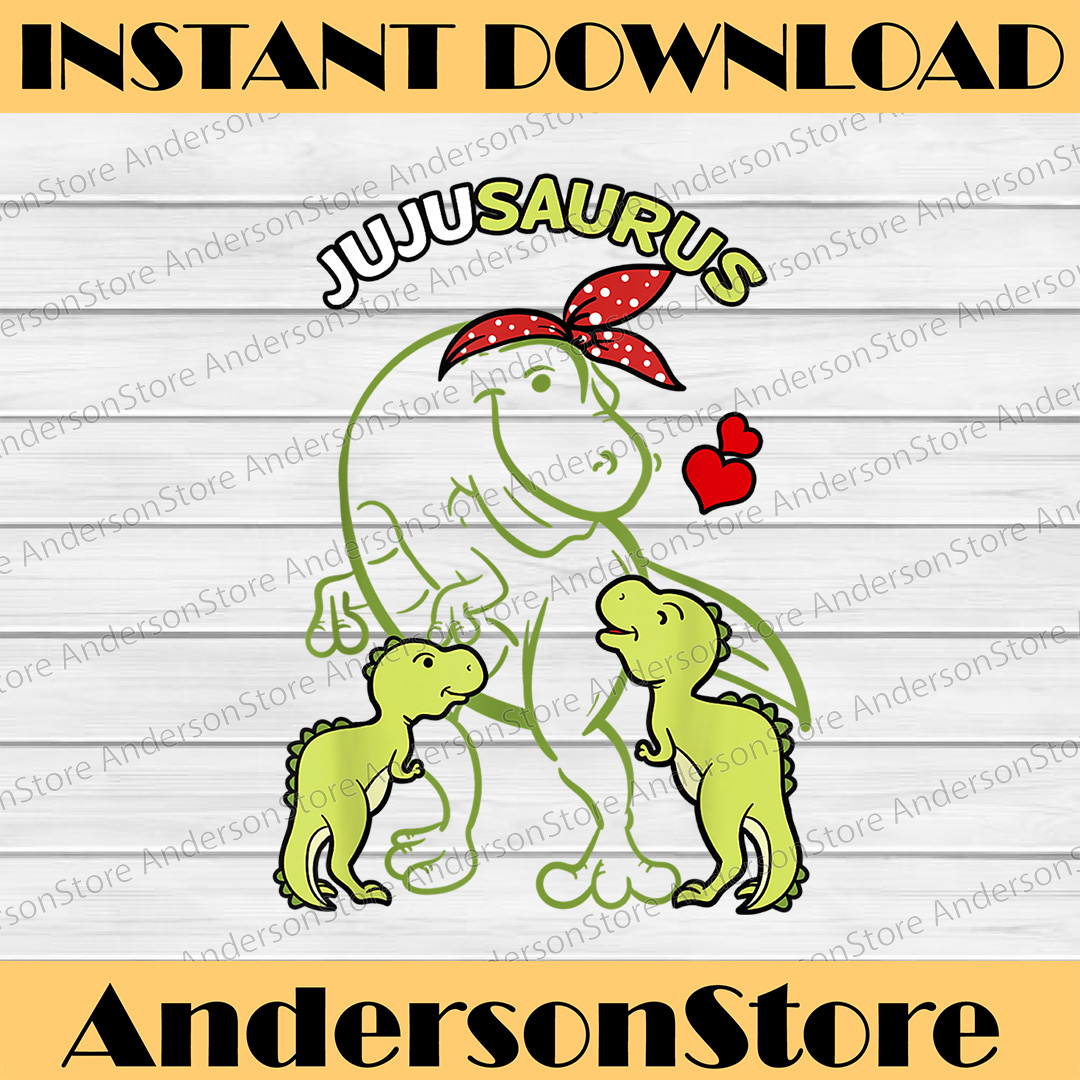 Jujusaurus Juju 2 Kids Dinosaur Mother's Day Happy Mother's - Inspire ...