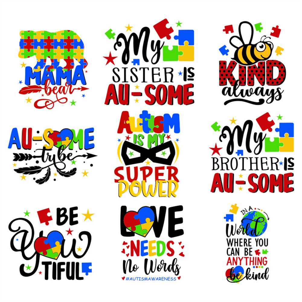 Autism Awareness Bundle Svg, Autism Svg, Autism Awareness Sv | Inspire ...