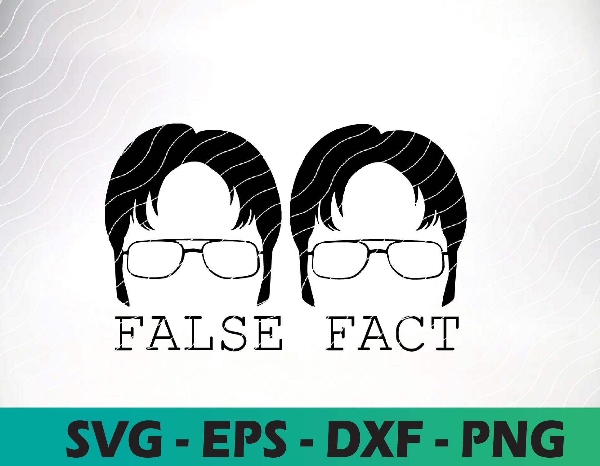 False fact svg, png, dxf, The office TV show svg, png, dxf, | Inspire ...