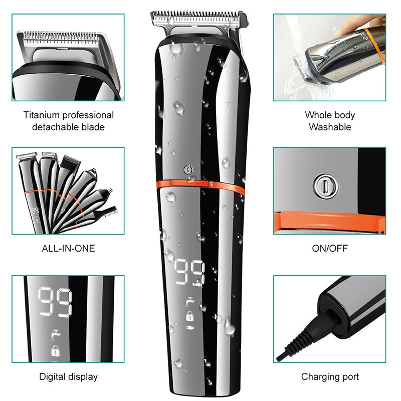New 6 in 1 Multifunctional Hair Clippers Electric Rechargea | Inspire ...