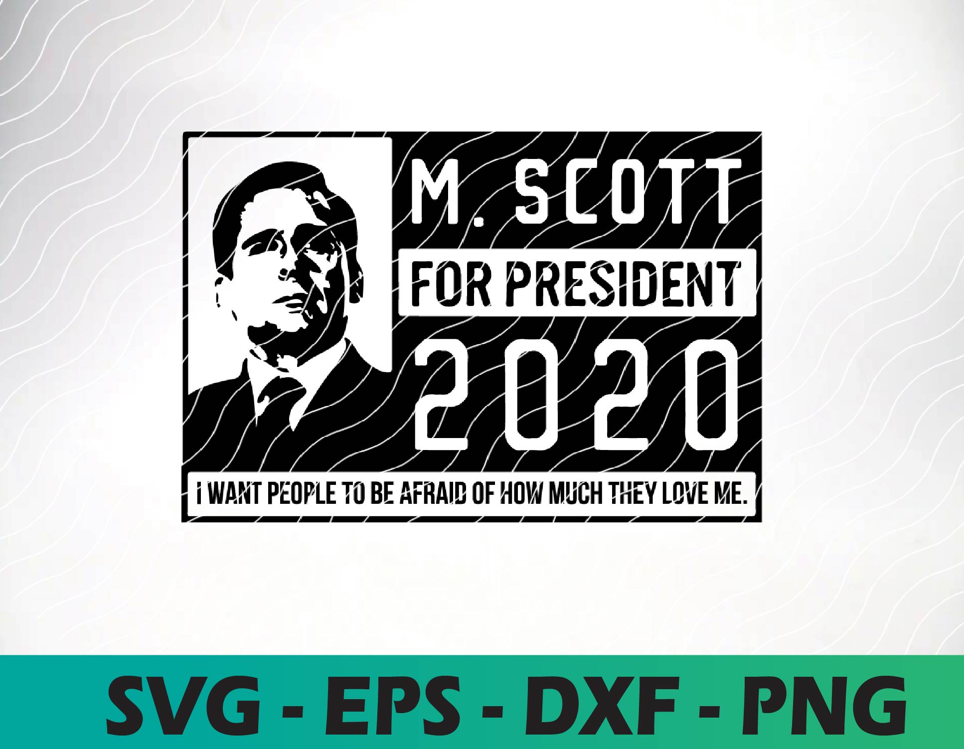 Michael Scott for president face mask, washable, adjustable, | Inspire ...