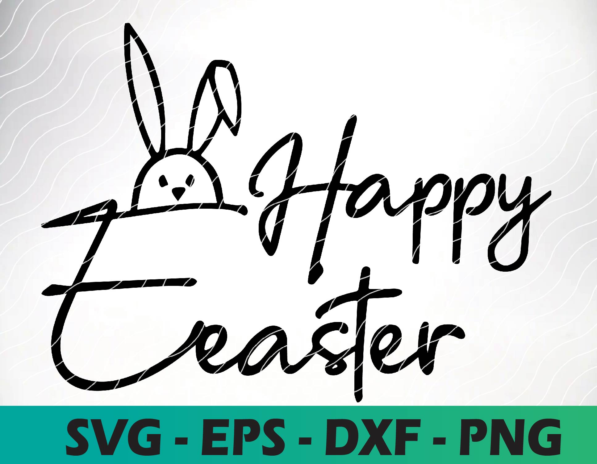 Happy Easter Bunny SVG,Cricut File, Svg, Dxf, Png, Eps | Inspire Uplift