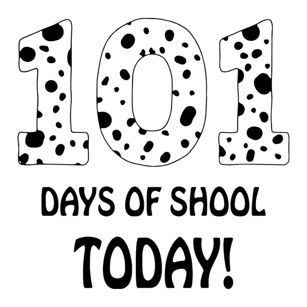 101 Days Of School Svg, 100th Days Svg, Dalmatians Svg, 101 | Inspire ...