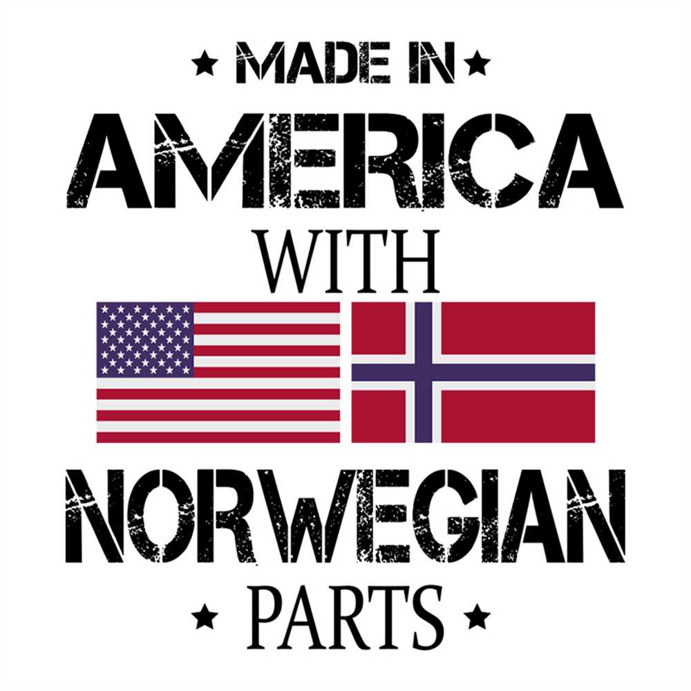 Made in america with norwegian parts svg, independence day s | Inspire ...