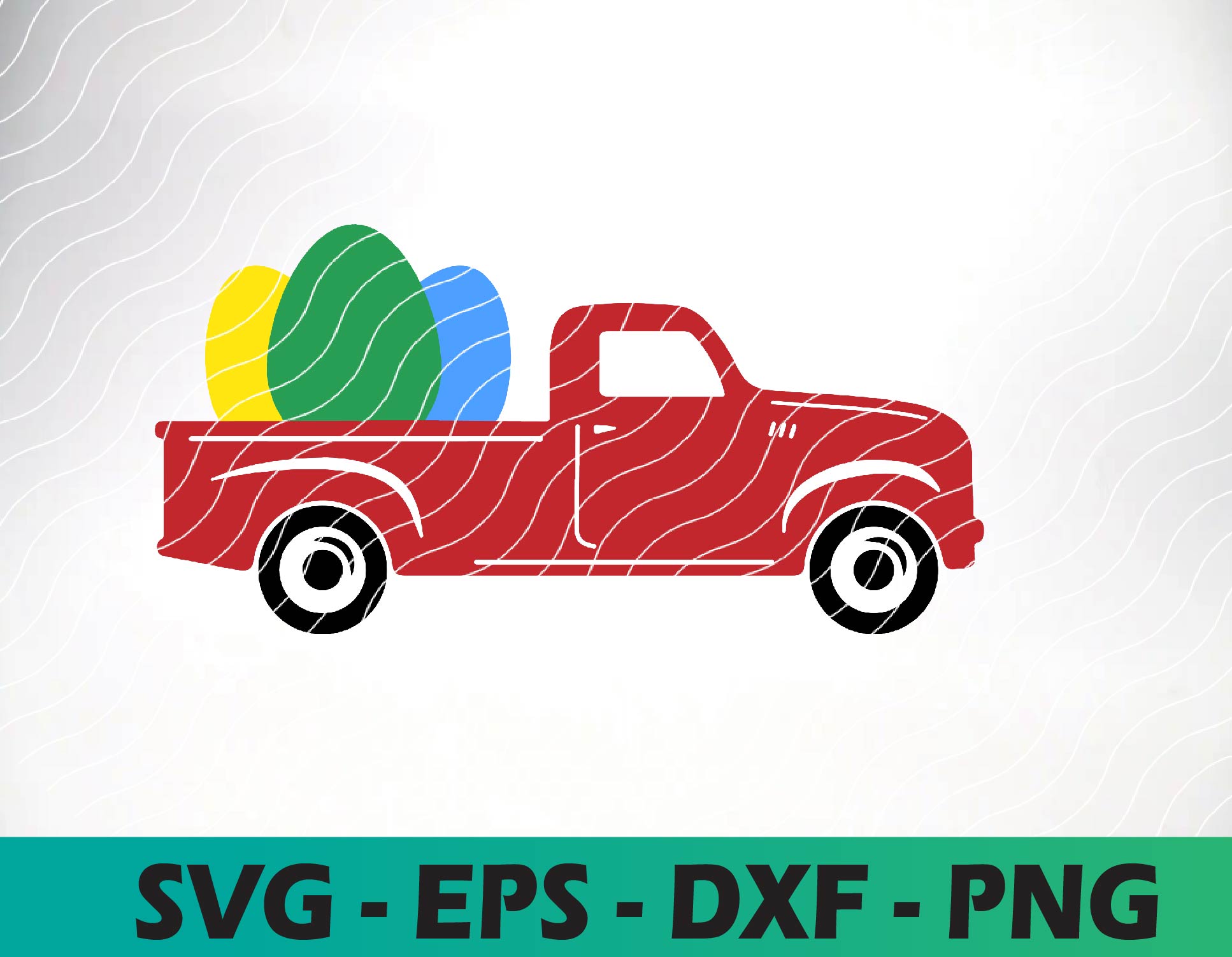 Easter Egg Truck svg, Vintage Easter Truck svg, Easter cut f | Inspire ...