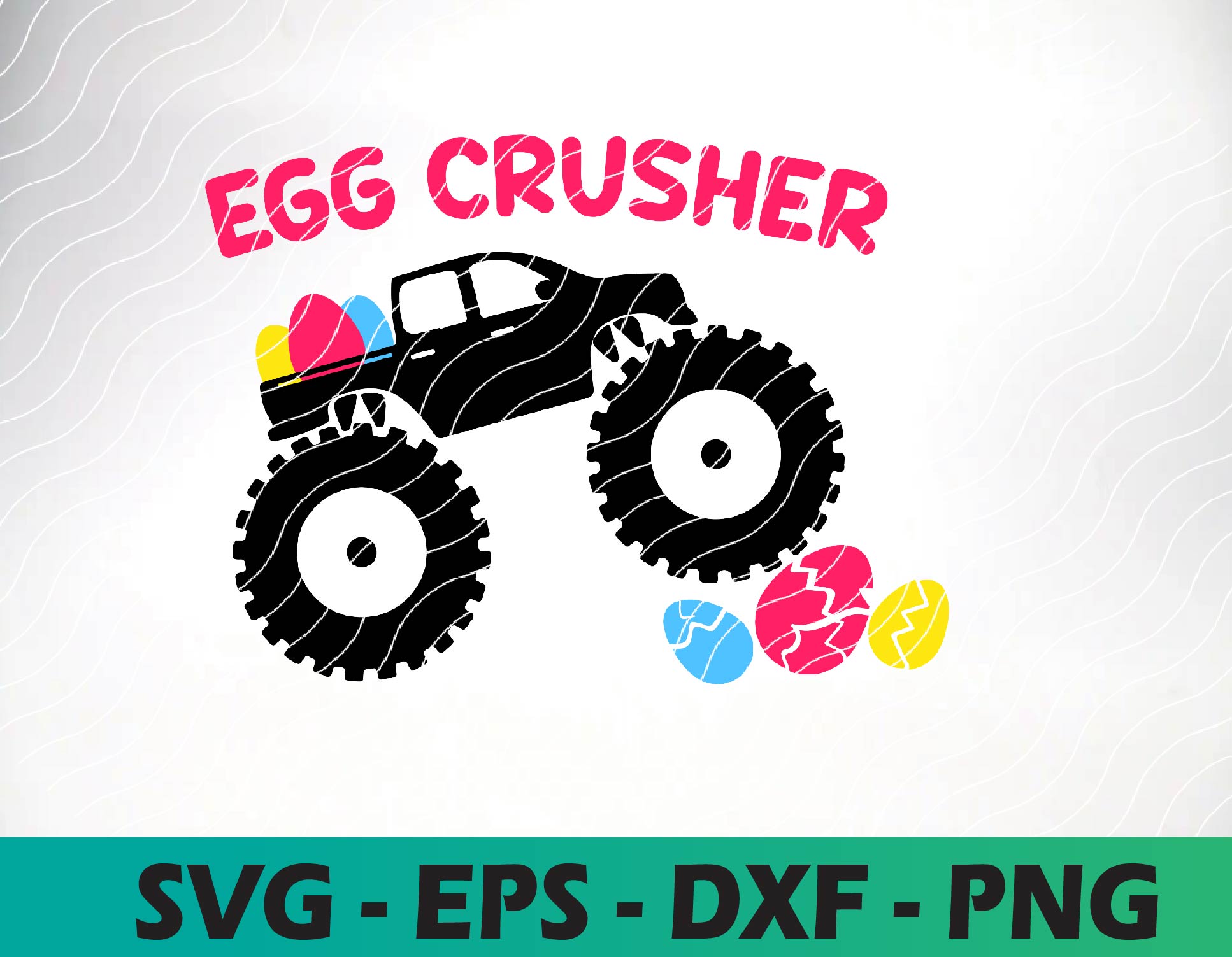 Easter Monster Truck SVG, Funny Boy Easter, Boy Truck, Boy E | Inspire ...