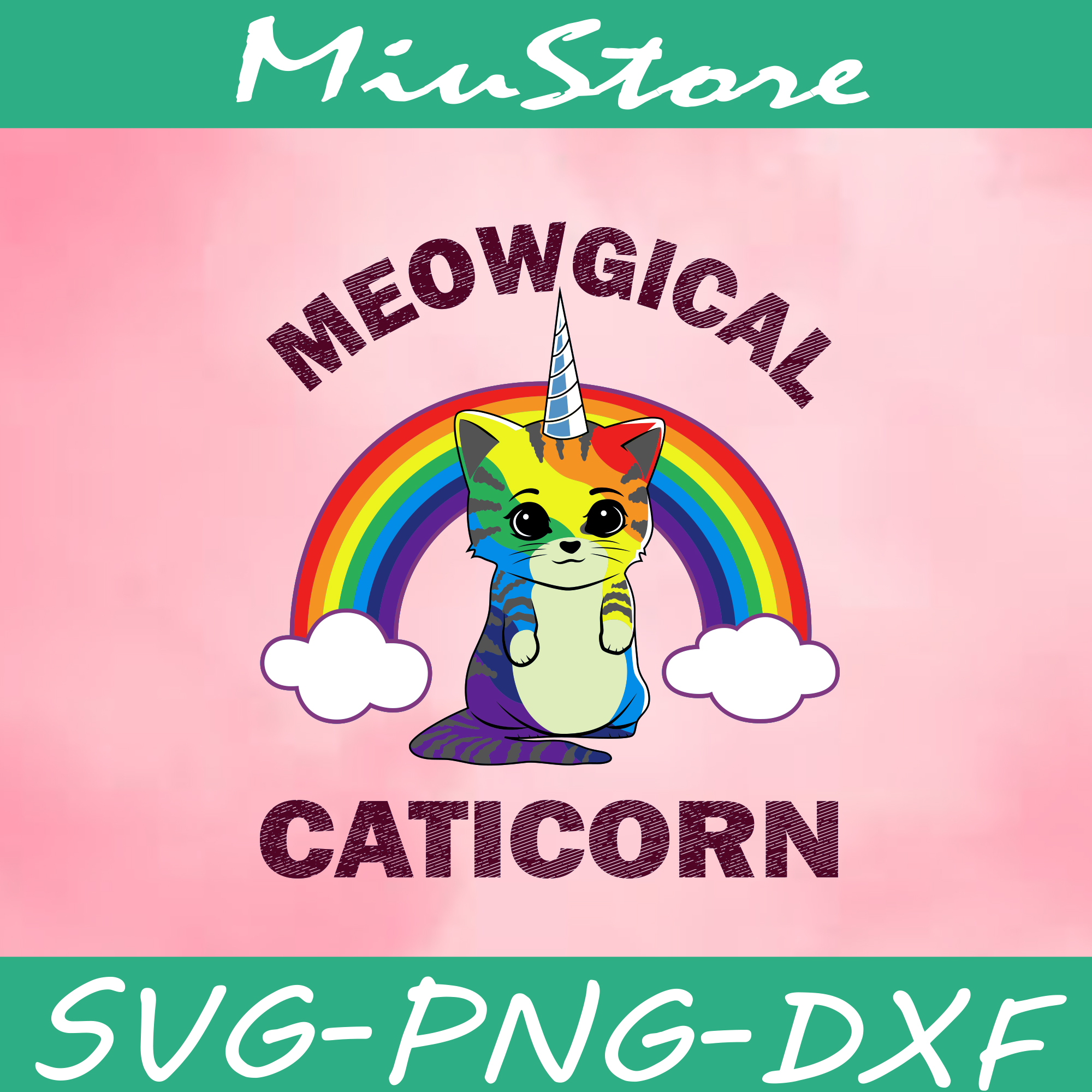 Meowgical Caticorn Svg, Unicorn Cat Svg,png,dxf,cricut | Inspire Uplift