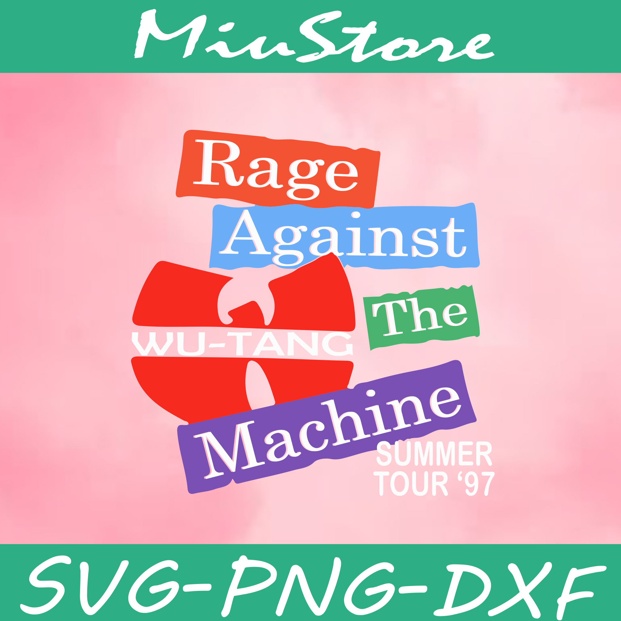 Rage Against The Machine Wu Tang Svg,png,dxf,cricut | Inspire Uplift