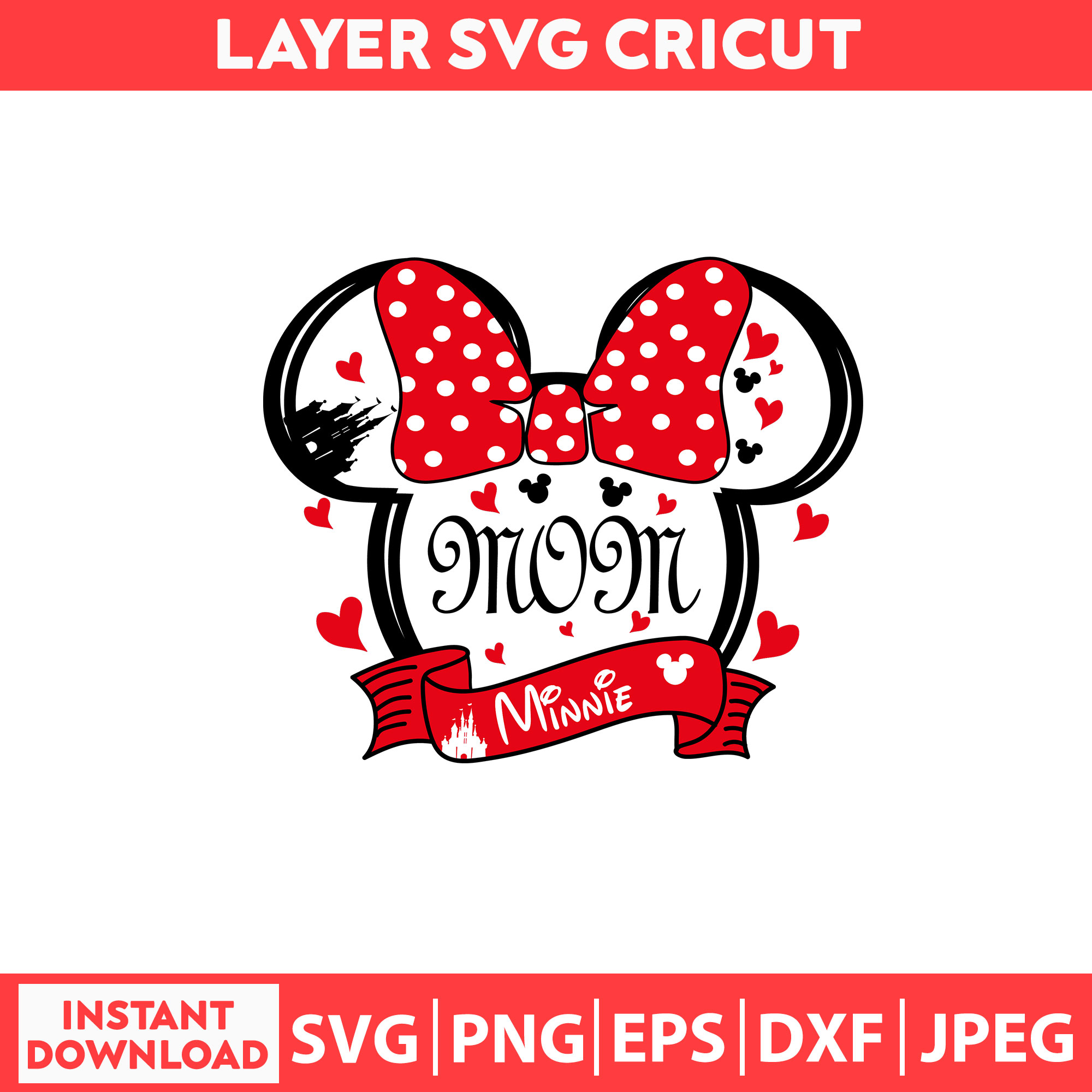 Mom Minnie Svg, Disney Shirt Svg, Disney Mothers Day Svg, Di | Inspire ...