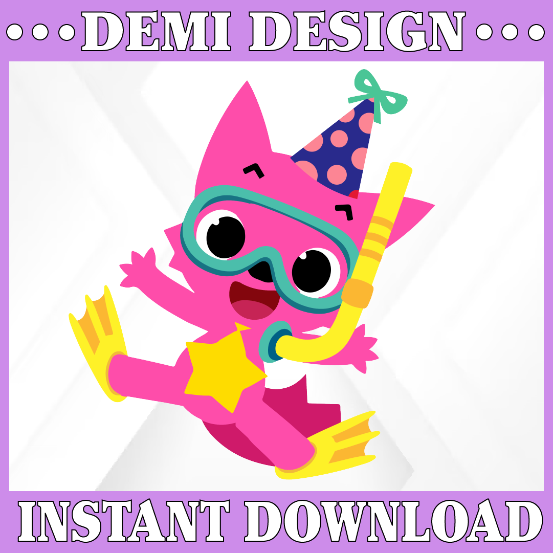 Fong svg,Pink Fong SVG, Cricut Cut files, Shark Family doo d - Inspire ...