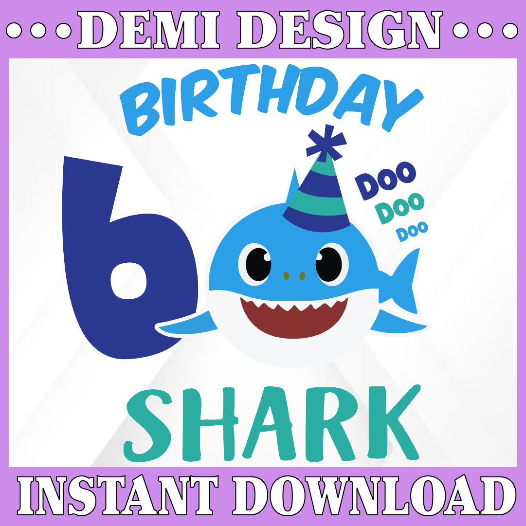 Shark 6th Birthday Svg, Boy Birthday Shark Svg Dxf Eps, Boy | Inspire ...