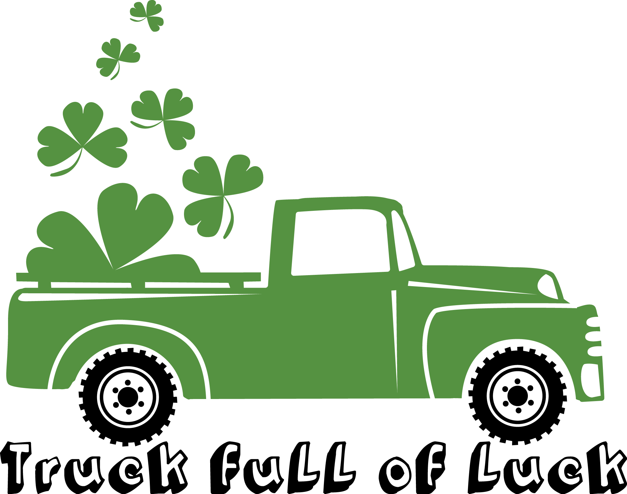 Truck Full Of Luck Svg, St Patrick's Day Svg, Shamrock Svg, | Inspire ...