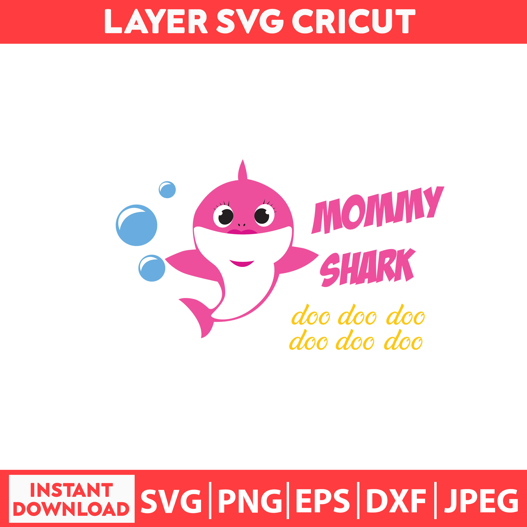 Baby Mommy Shark Doo, Baby Shark Svg , Baby Shark Shirt Svg - Inspire ...