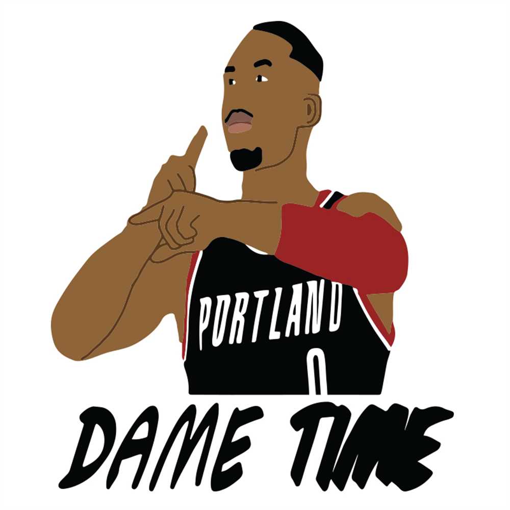 Dame Time SVG, Damian Lillard SVG | Inspire Uplift