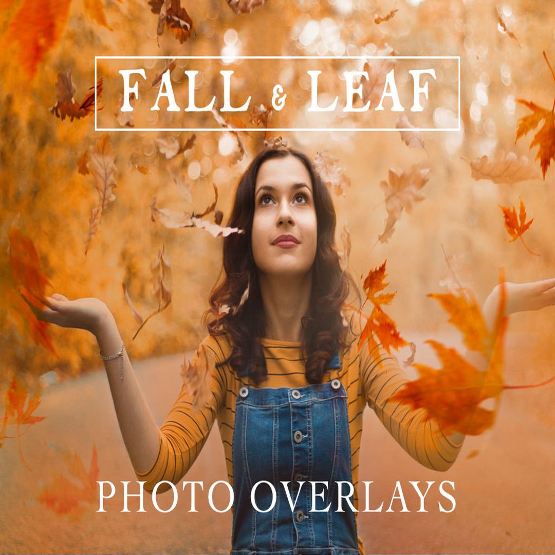 70 Natural Falling Autumn Leaves Photoshop Overlays Mobile & - Inspire ...