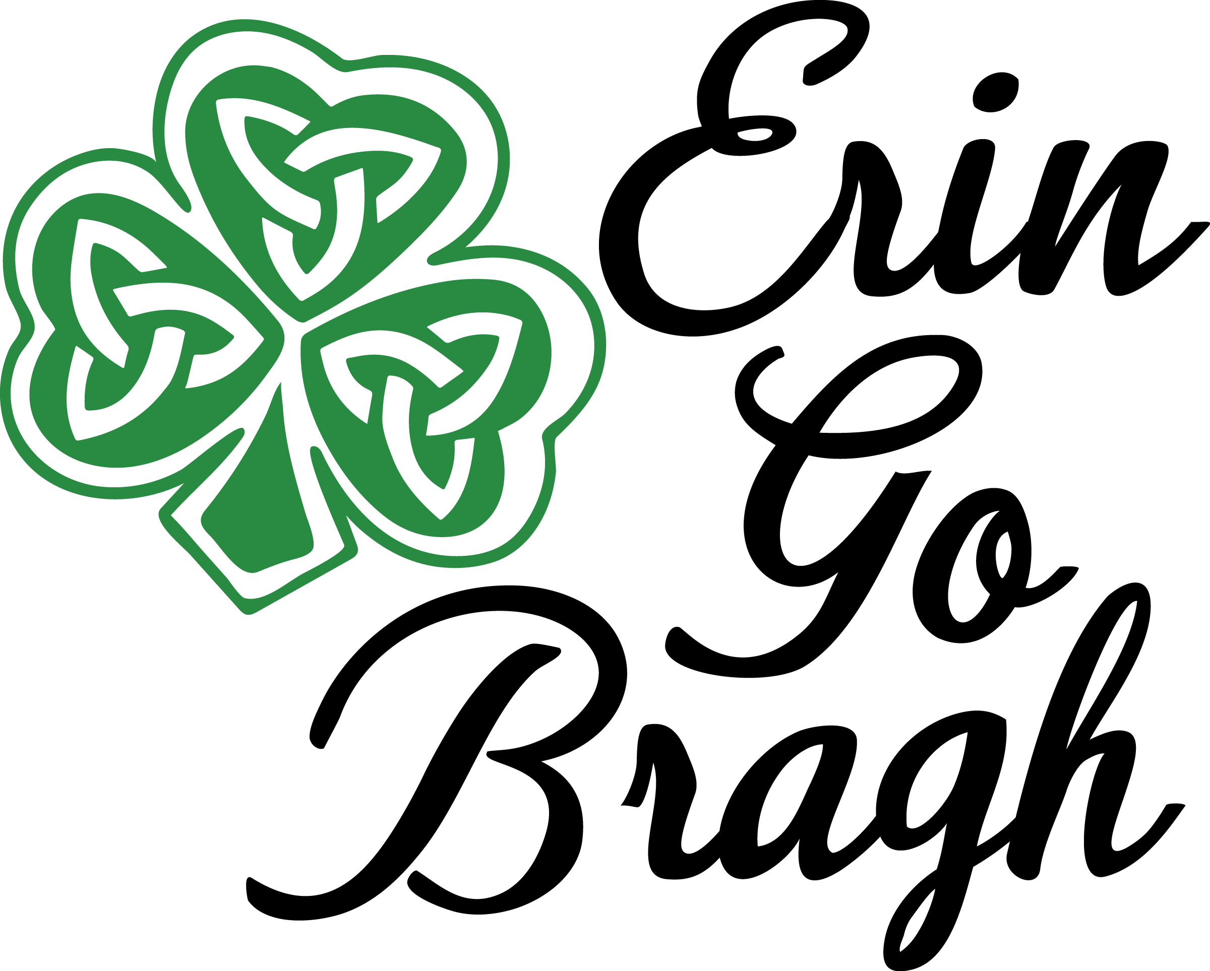 Erin Go Bragh Shamrock Svg, St Patrick's Day Svg, Shamrock | Inspire Uplift