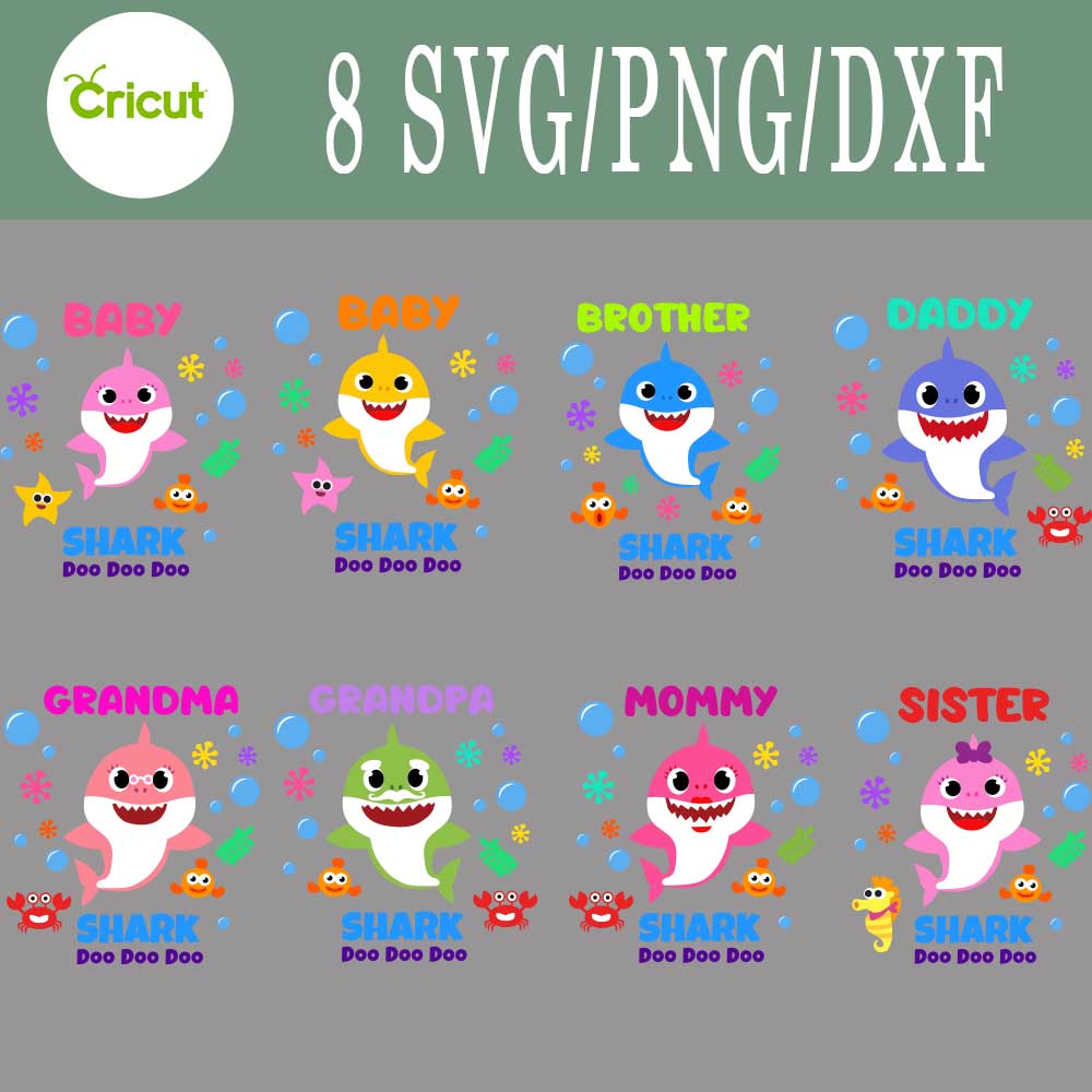 Baby Shark svg, Baby Shark bundle svg, Png, Dxf | Inspire Uplift