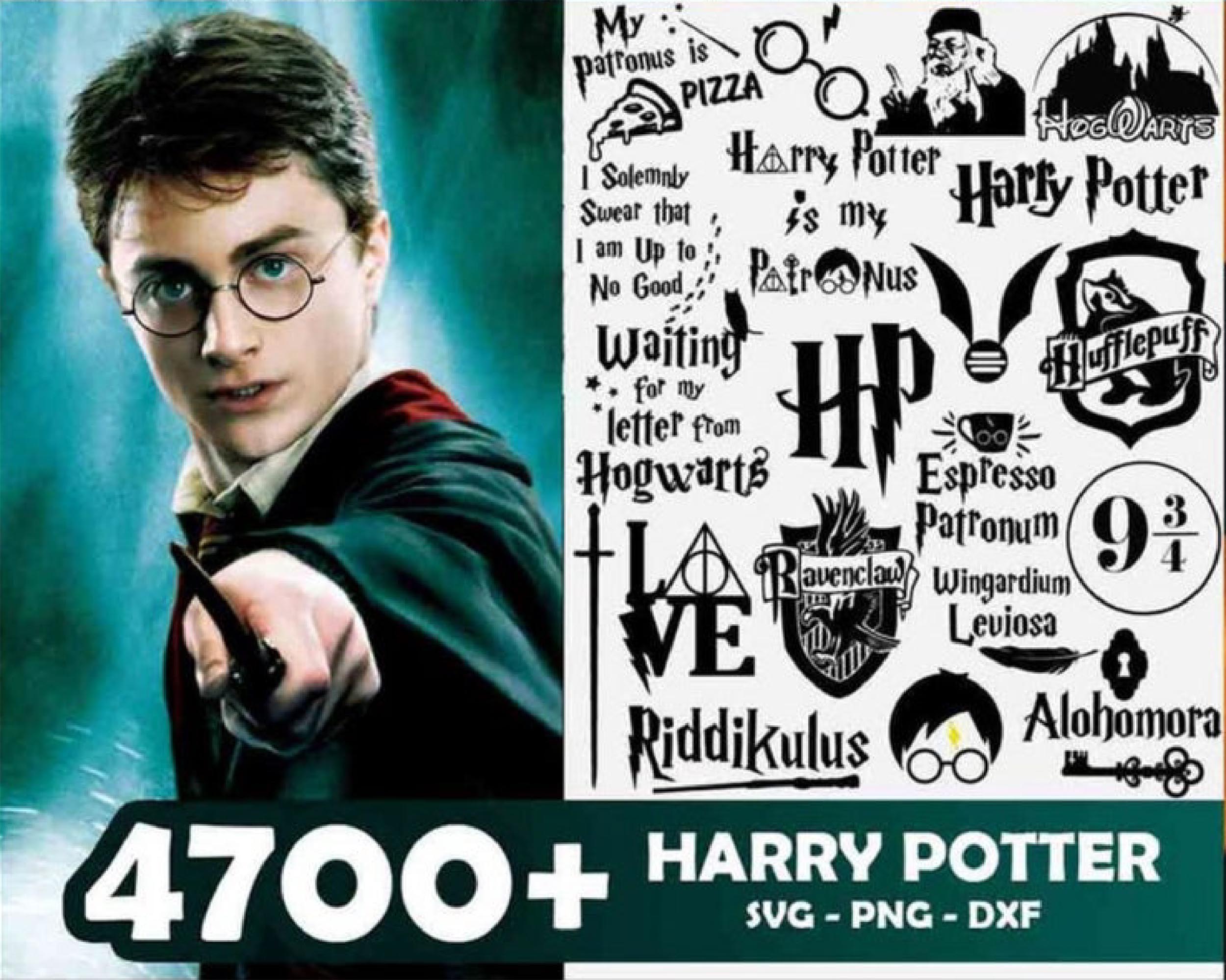 4700 file Harry Potter svg eps dxf png, Harry Potter bundle | Inspire ...