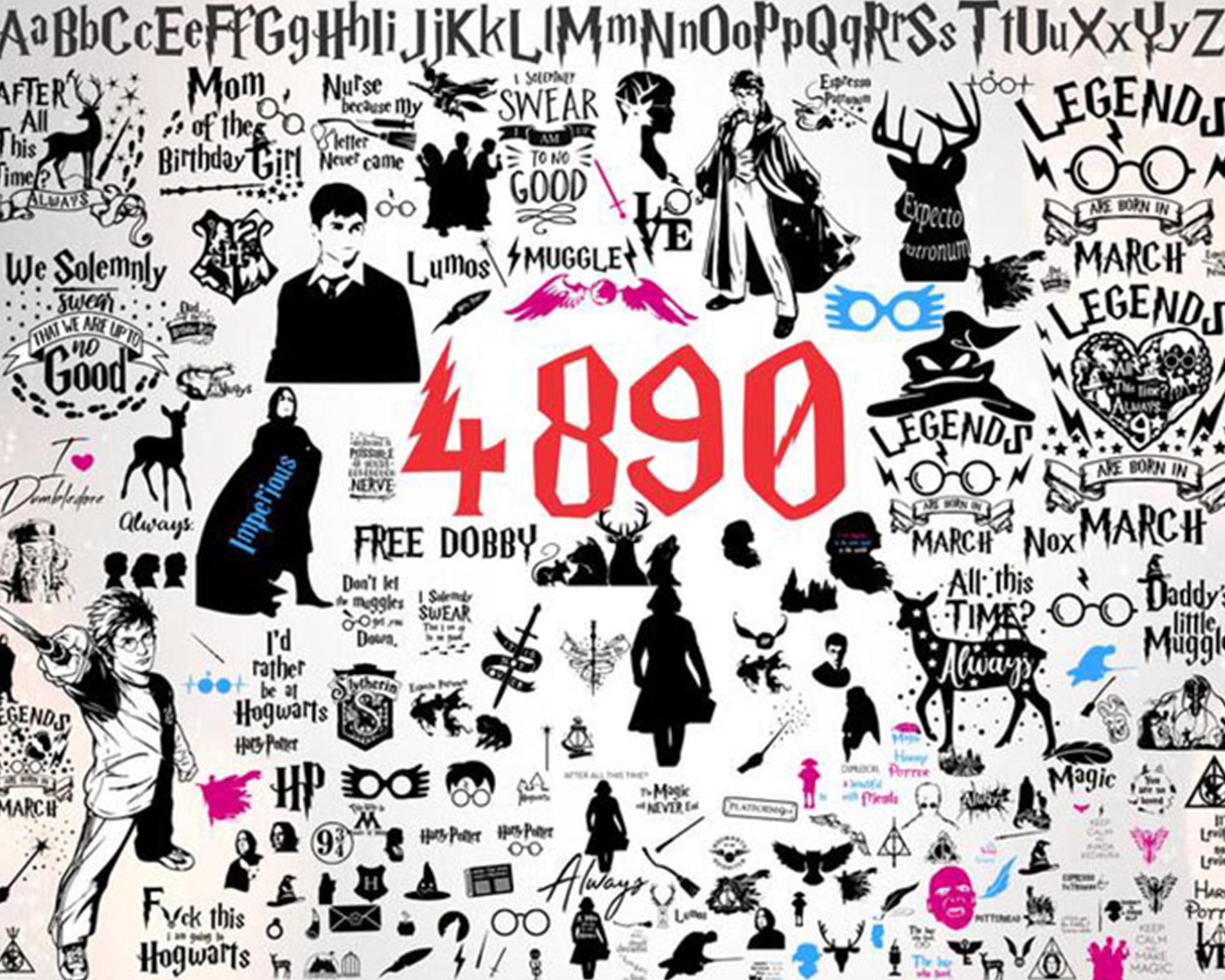 4890 file Harry Potter svg eps dxf png, Harry Potter bundle - Inspire ...