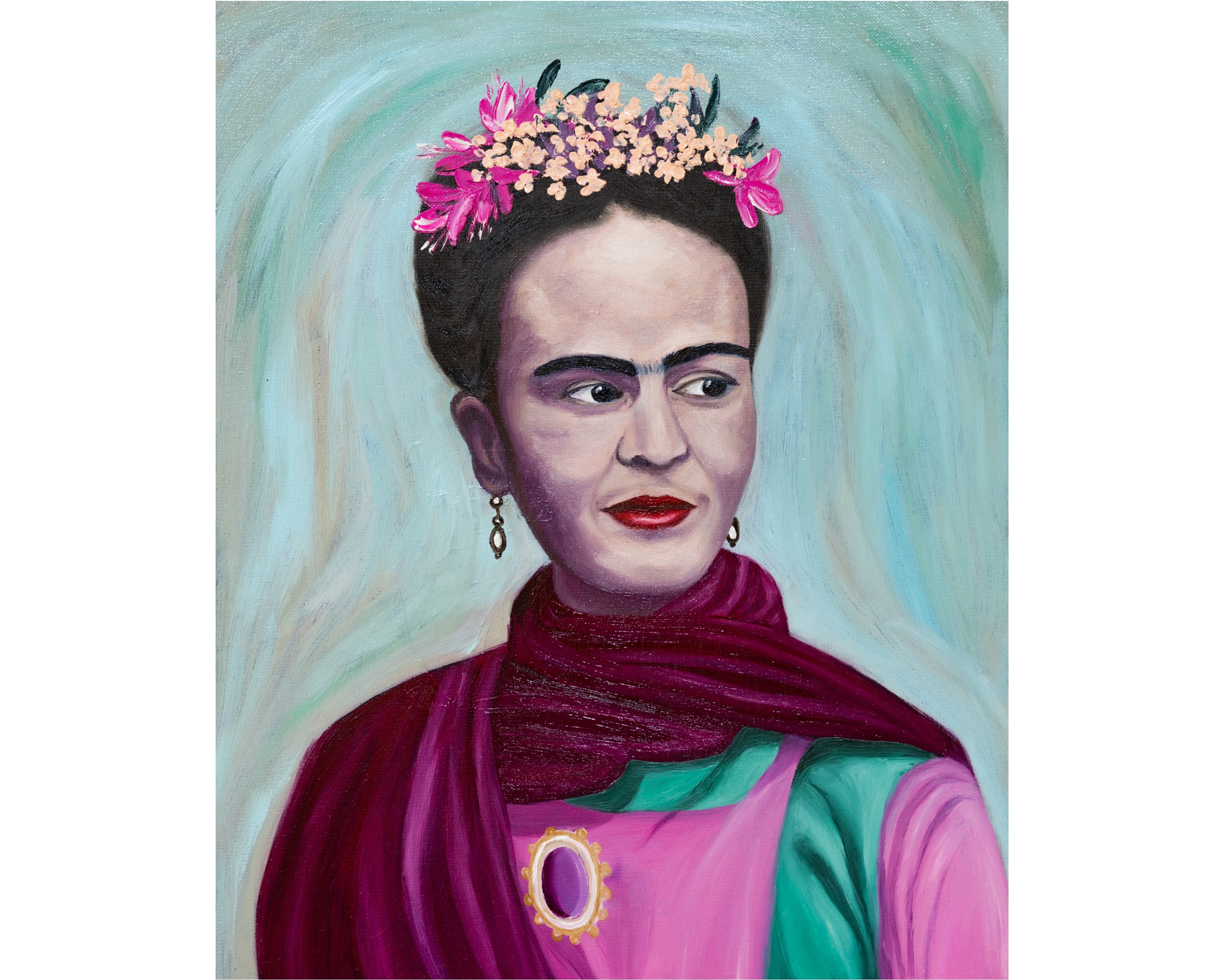 Frida original oil painting on canvas Frida Kahlo portrait v | Inspire ...