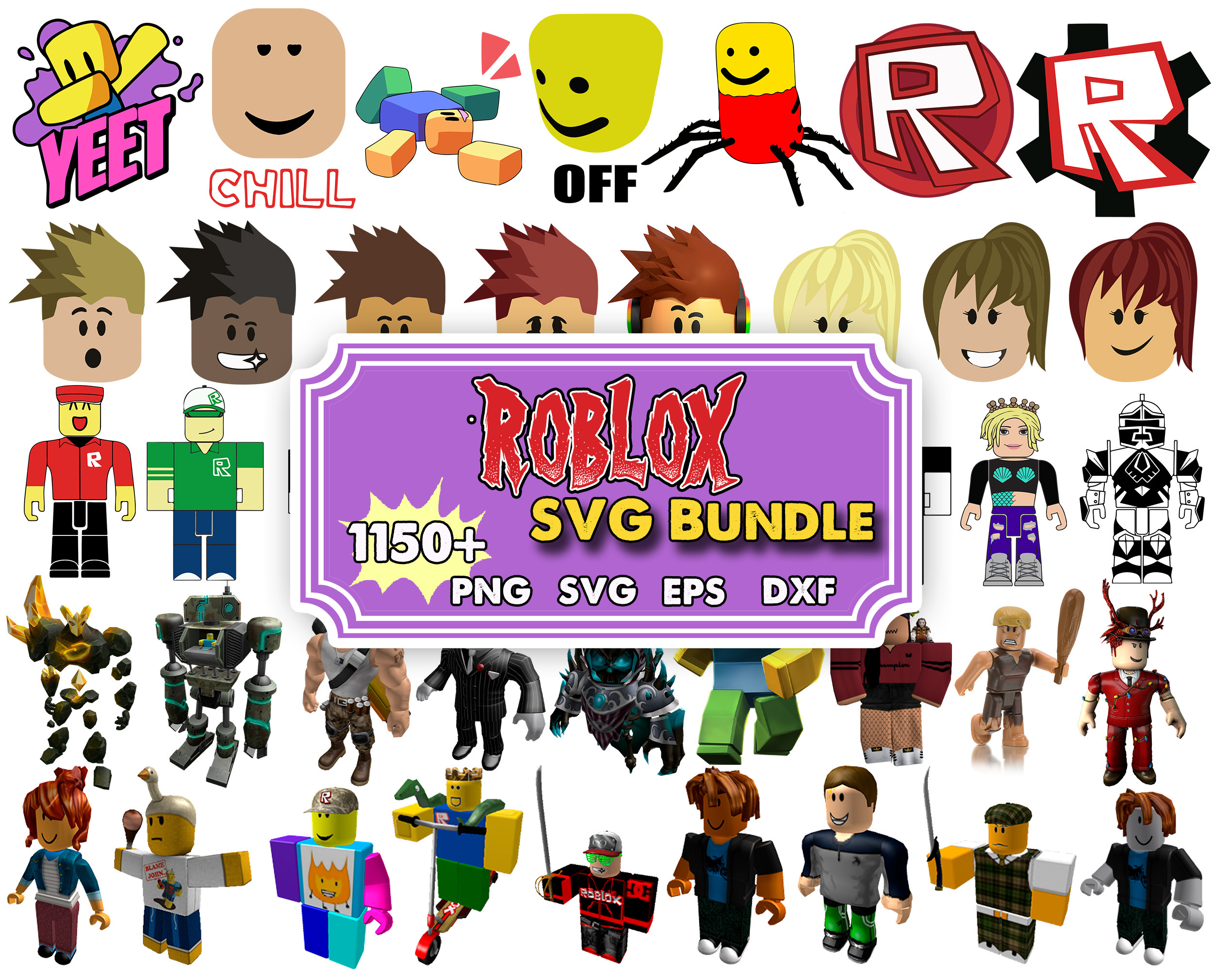 1150 Gaming Svg Bundle, Roblocks svg bundle, roblox bundle | Inspire Uplift