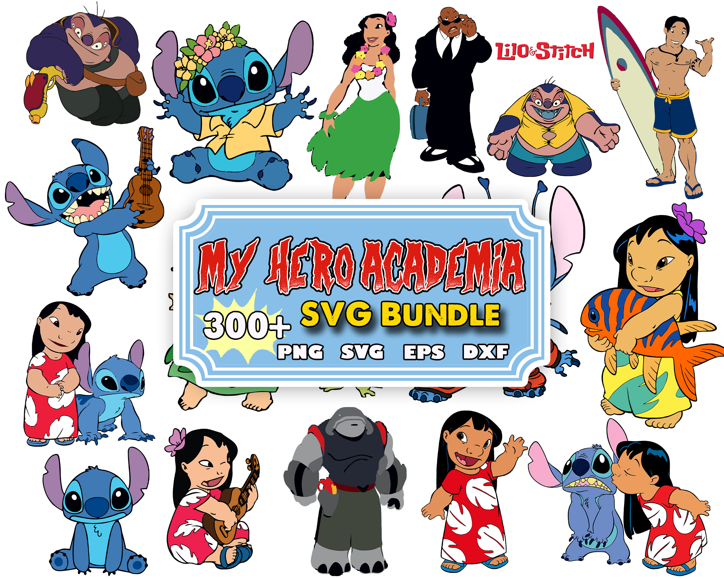 300 Mega bundle Lilo and stitch , stitch and angel love svg | Inspire ...