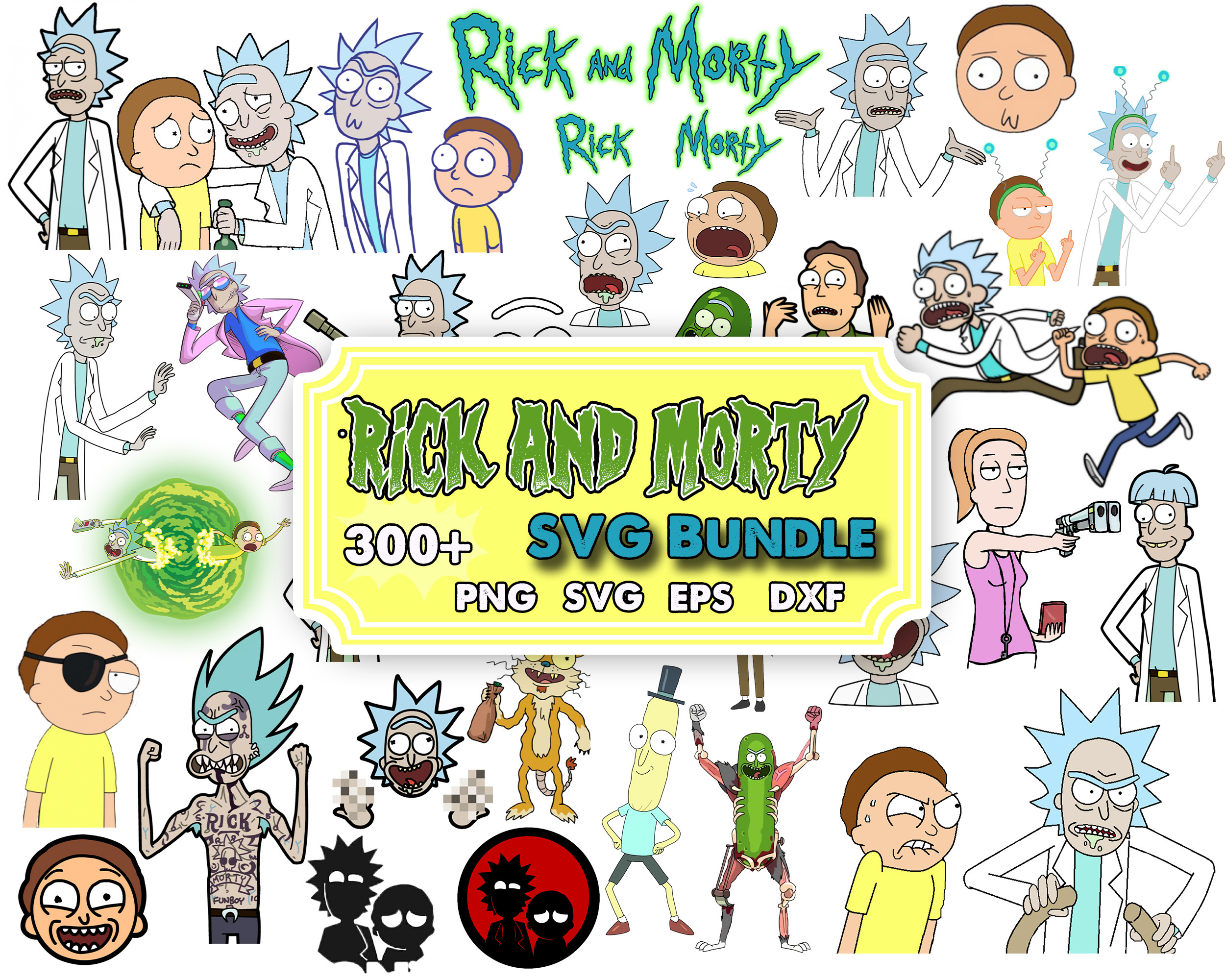 300 Rick and Morty SVG Bundle, Morty svg,png cut file, Rick | Inspire ...