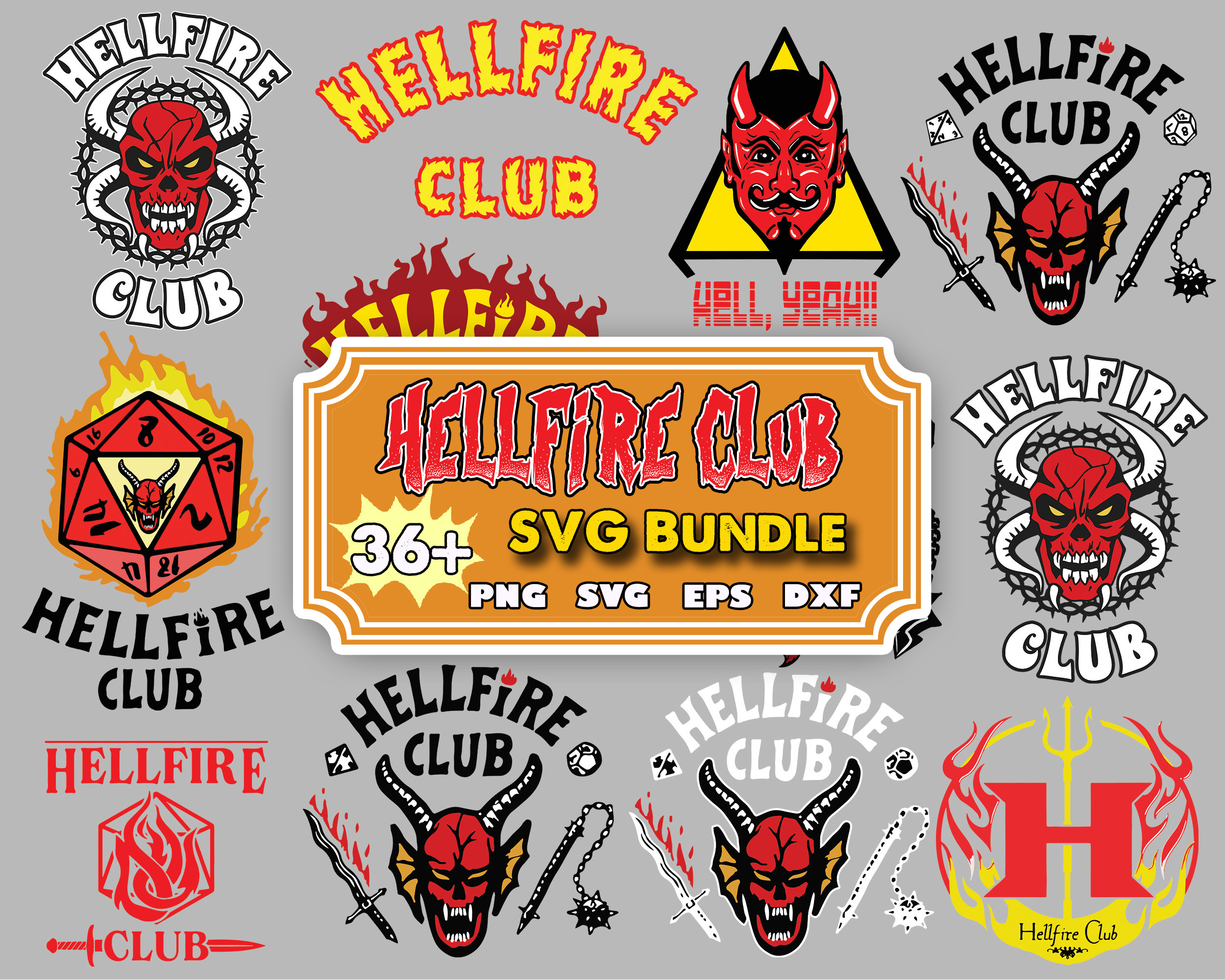 Hellfie Club SVG PNG EPS Digital download , Fire , dnd, devi | Inspire ...
