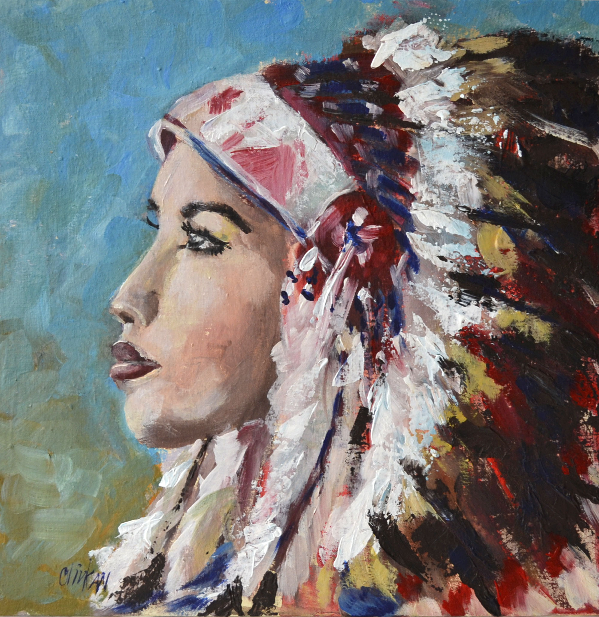 American Indian Woman Art