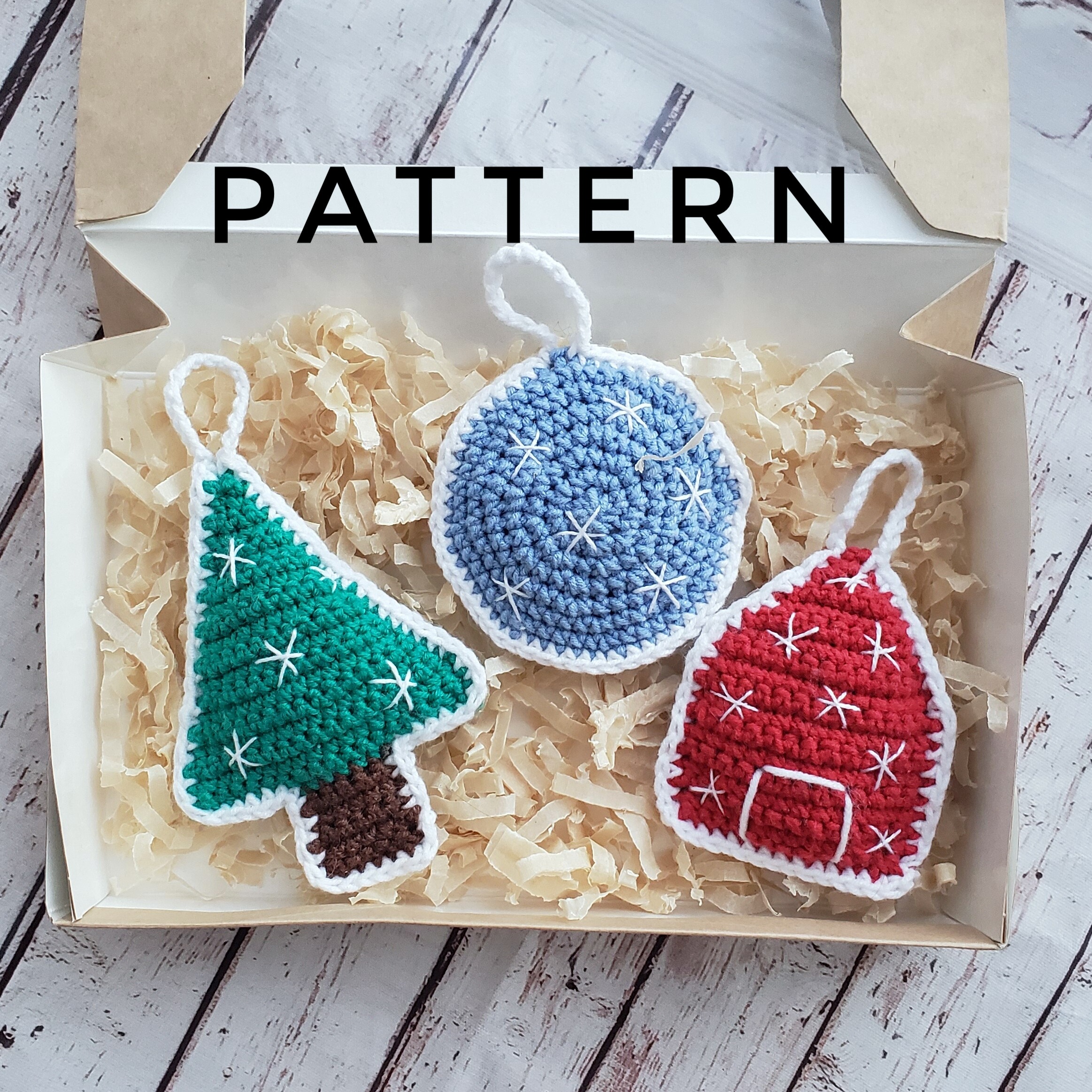 Crochet christmas tree toys pattern in English Christmas cro | Inspire ...