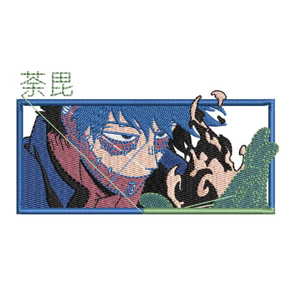 Dabi Embroidery Design My Hero Academia Embroidery File Basi | Inspire ...