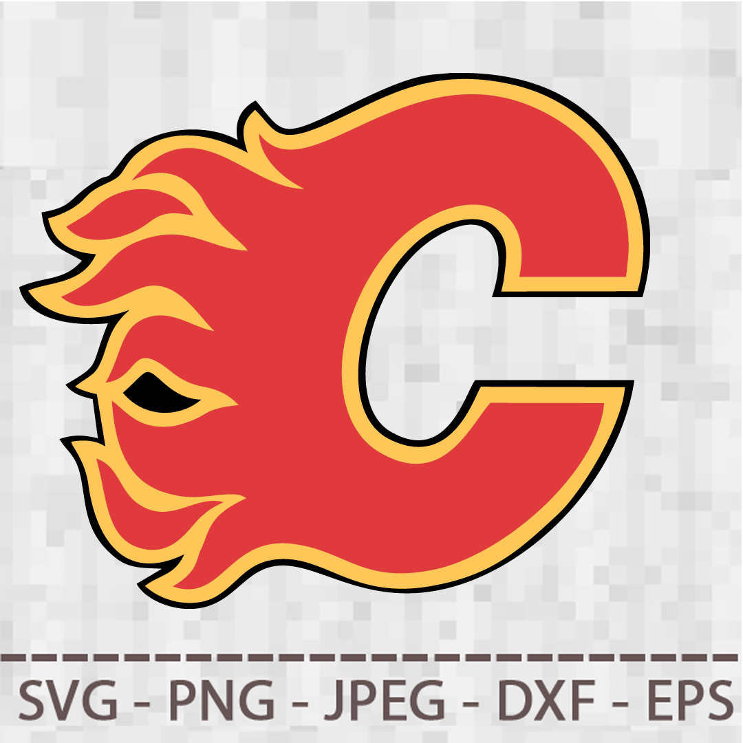 Calgary Flames SVG PNG JPEG DXF Digital Cut Vector Files fo | Inspire ...