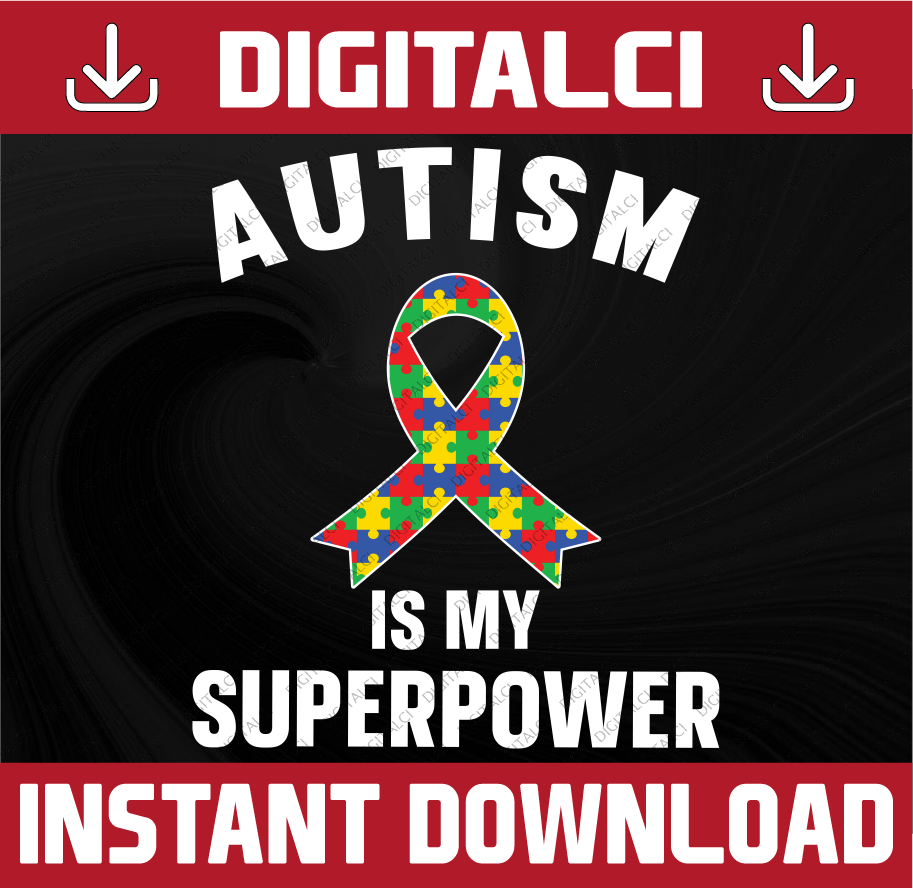 Autism Is My Super Power Svg/Eps/Png/Dxf/Jpg/Pdf, Autism Awa | Inspire ...