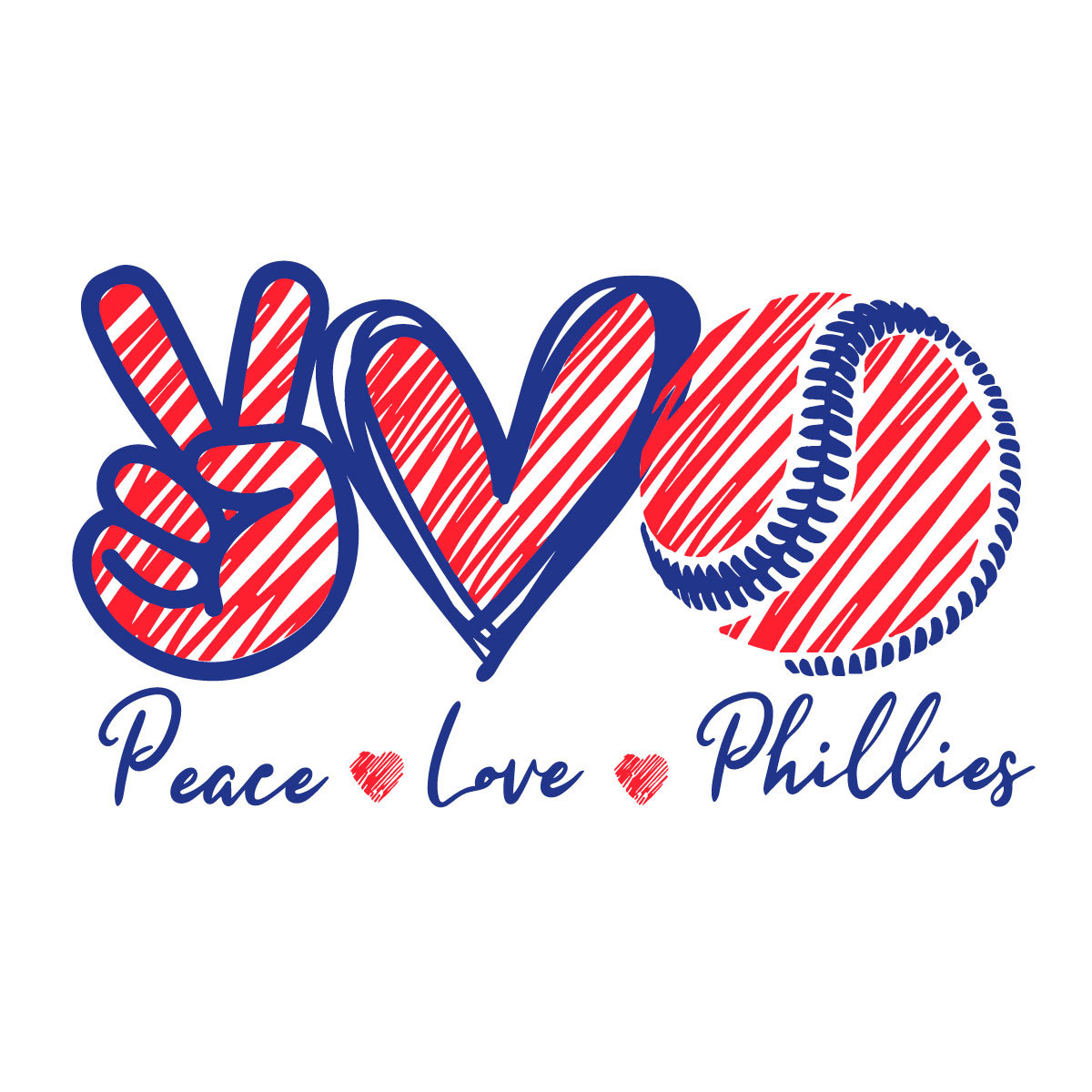 Philadelphia Phillies Shirt Svg Peace Love Philadelphia Phil | Inspire ...