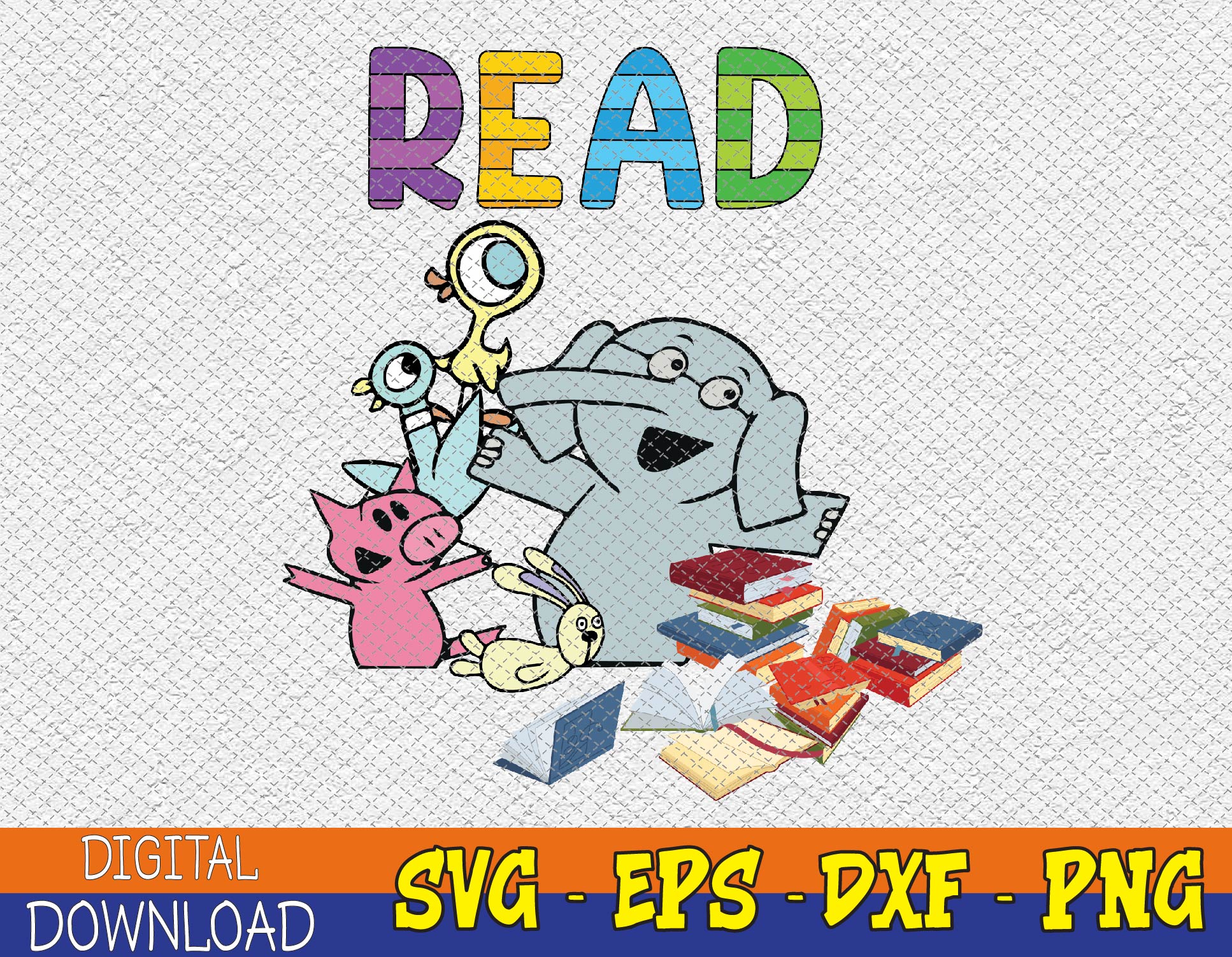 Funny Teacher Library Read Book Club Piggie Elephant Pigeons | Inspire ...