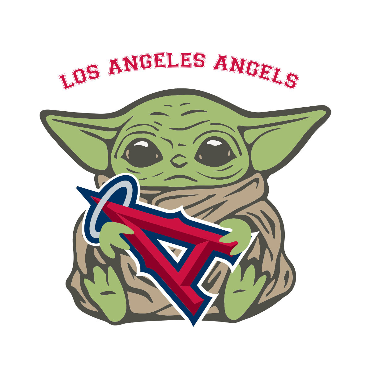 Lost Angeles Angels Baby Yoda Svg, Sport Svg, Sport Logo Tea | Inspire ...