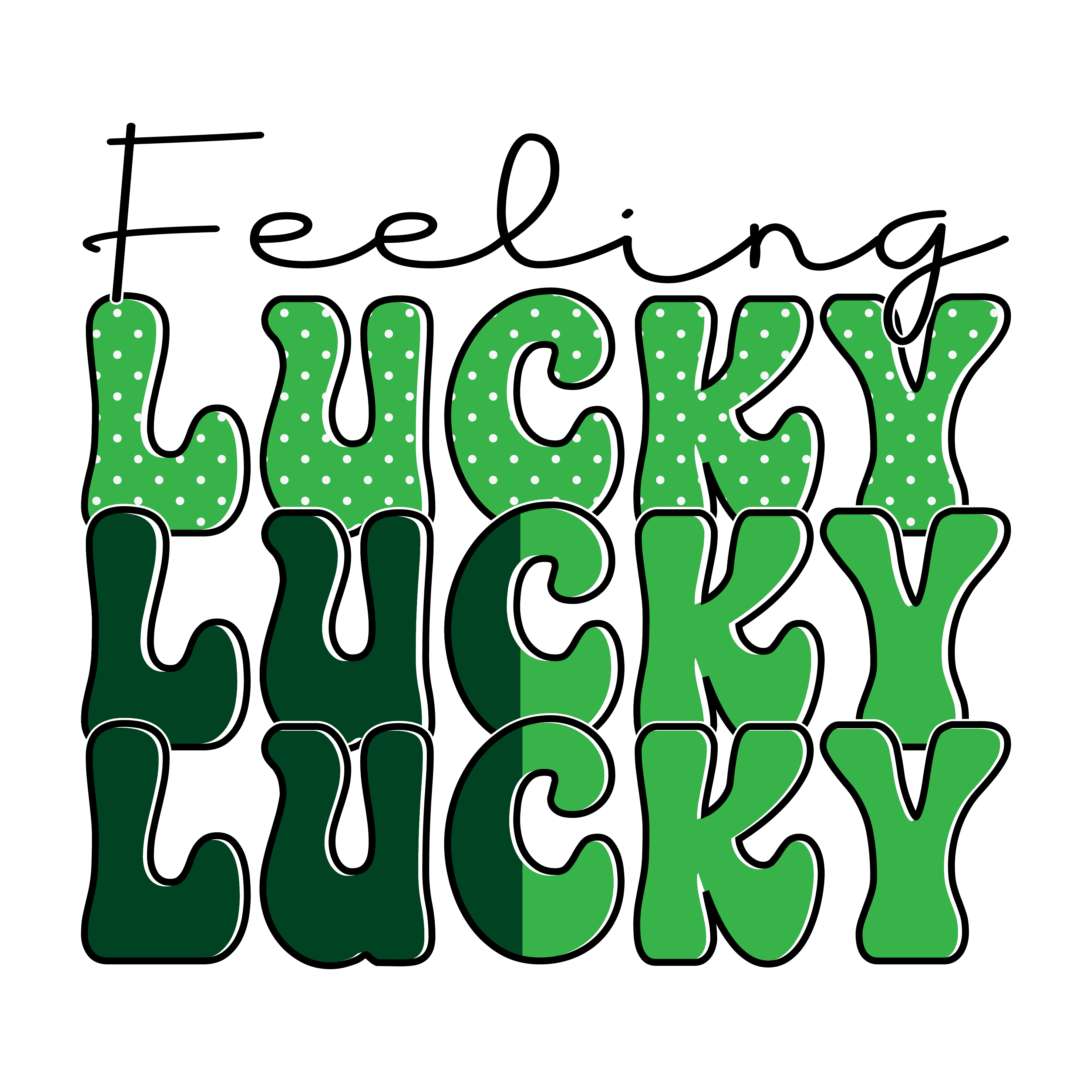 Feeling Lucky Shamrock Png, St Patrick's Day Png, Shamrock P - Inspire ...