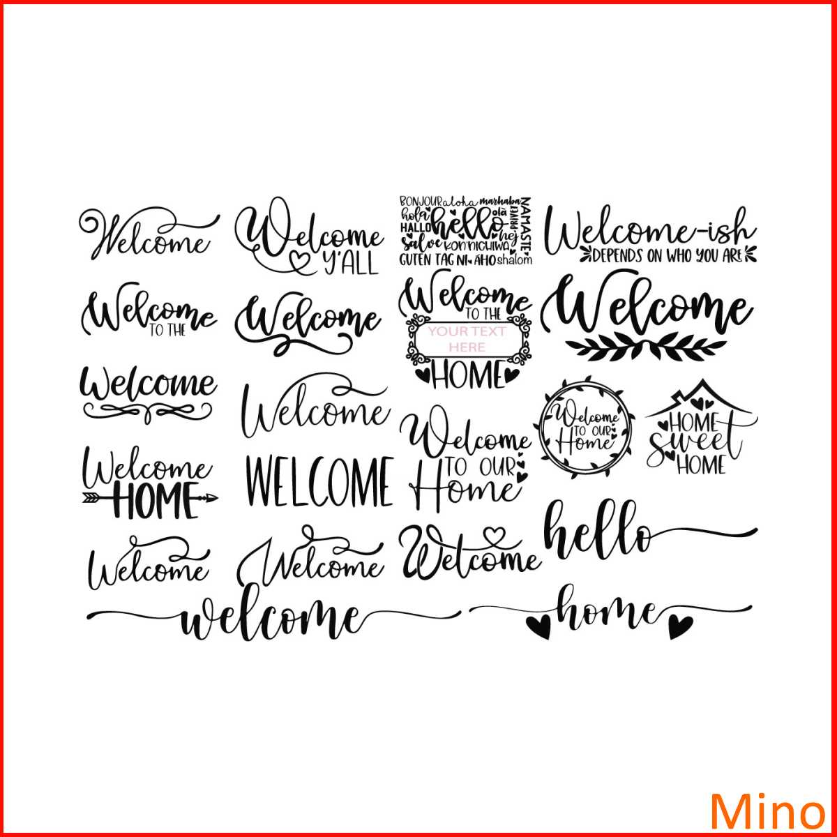 Welcome Svg Bundle, Welcome Sign Svg, Welcome to Our Home Sv | Inspire ...