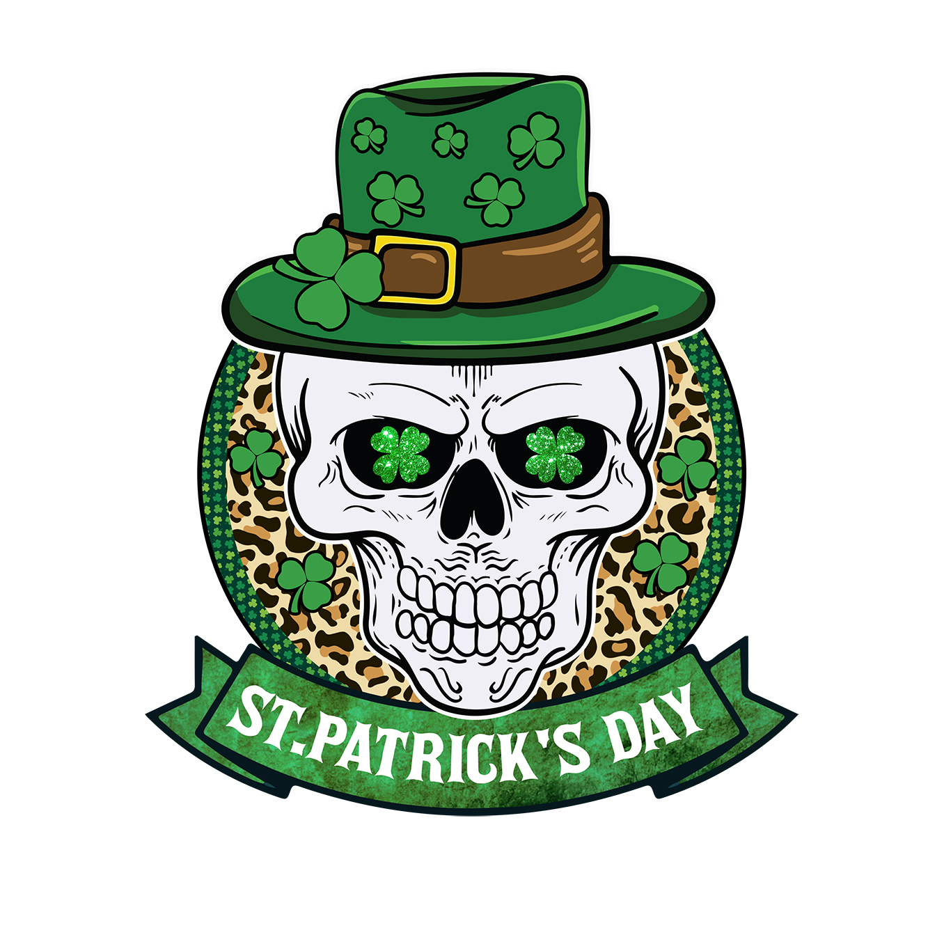 Leprechaun Skull Shamrock Png, St Patrick's Day Png, Shamroc | Inspire ...