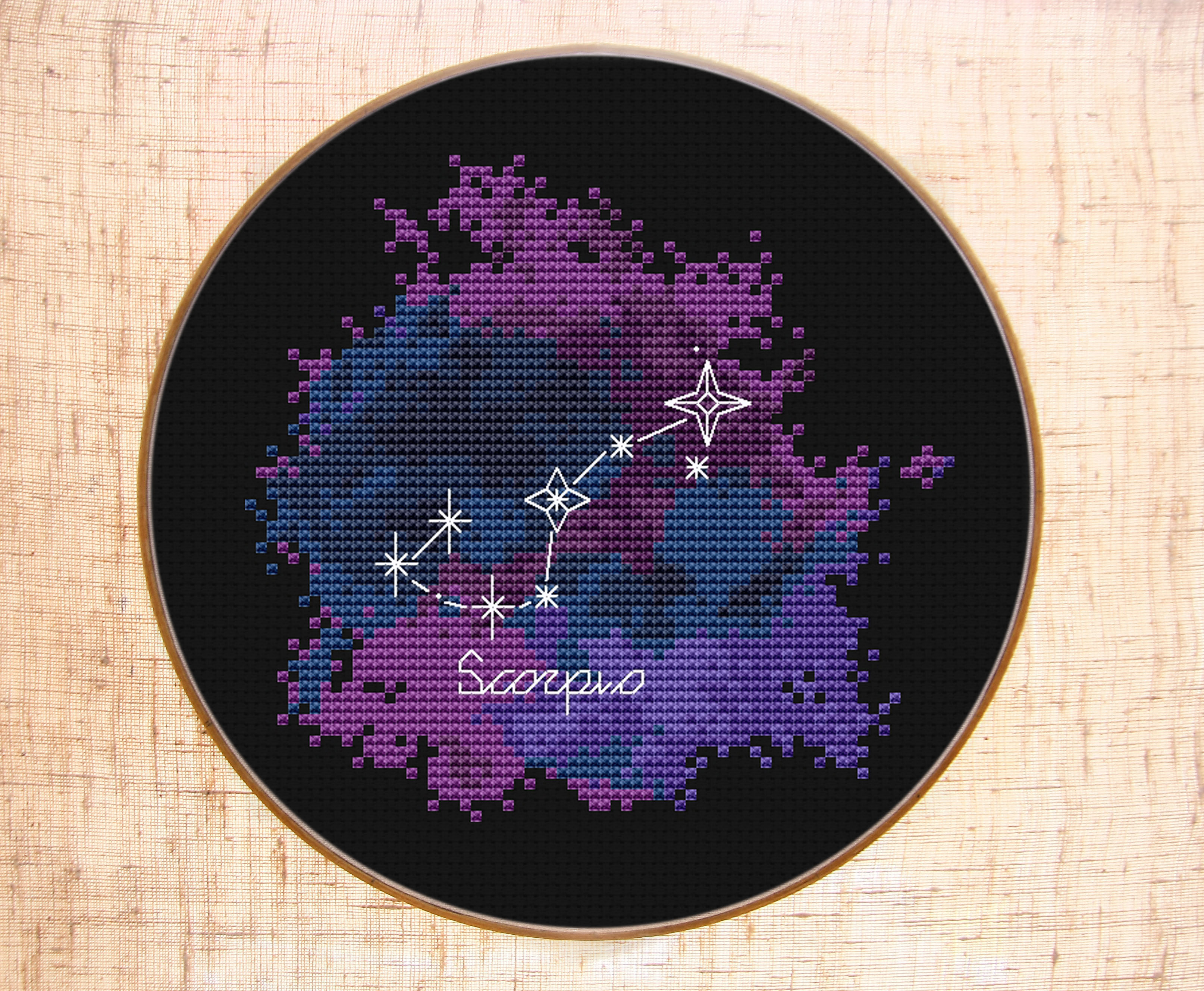 Scorpio Cross stitch pattern Modern cross stitch Constellati | Inspire ...
