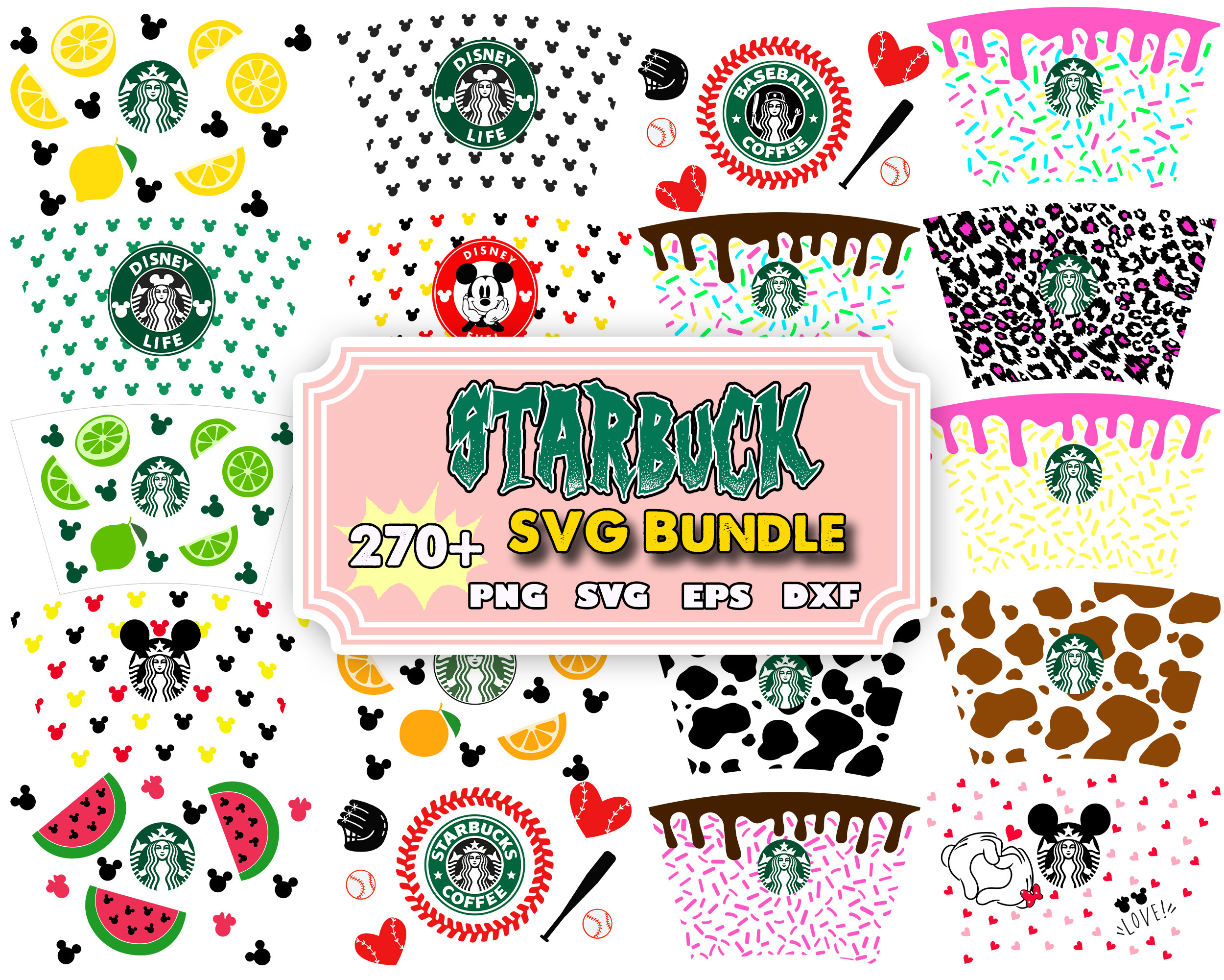 270 Starbucks Wrap Luxury svg bundle,Starbucks Wrap svg, Sta | Inspire ...