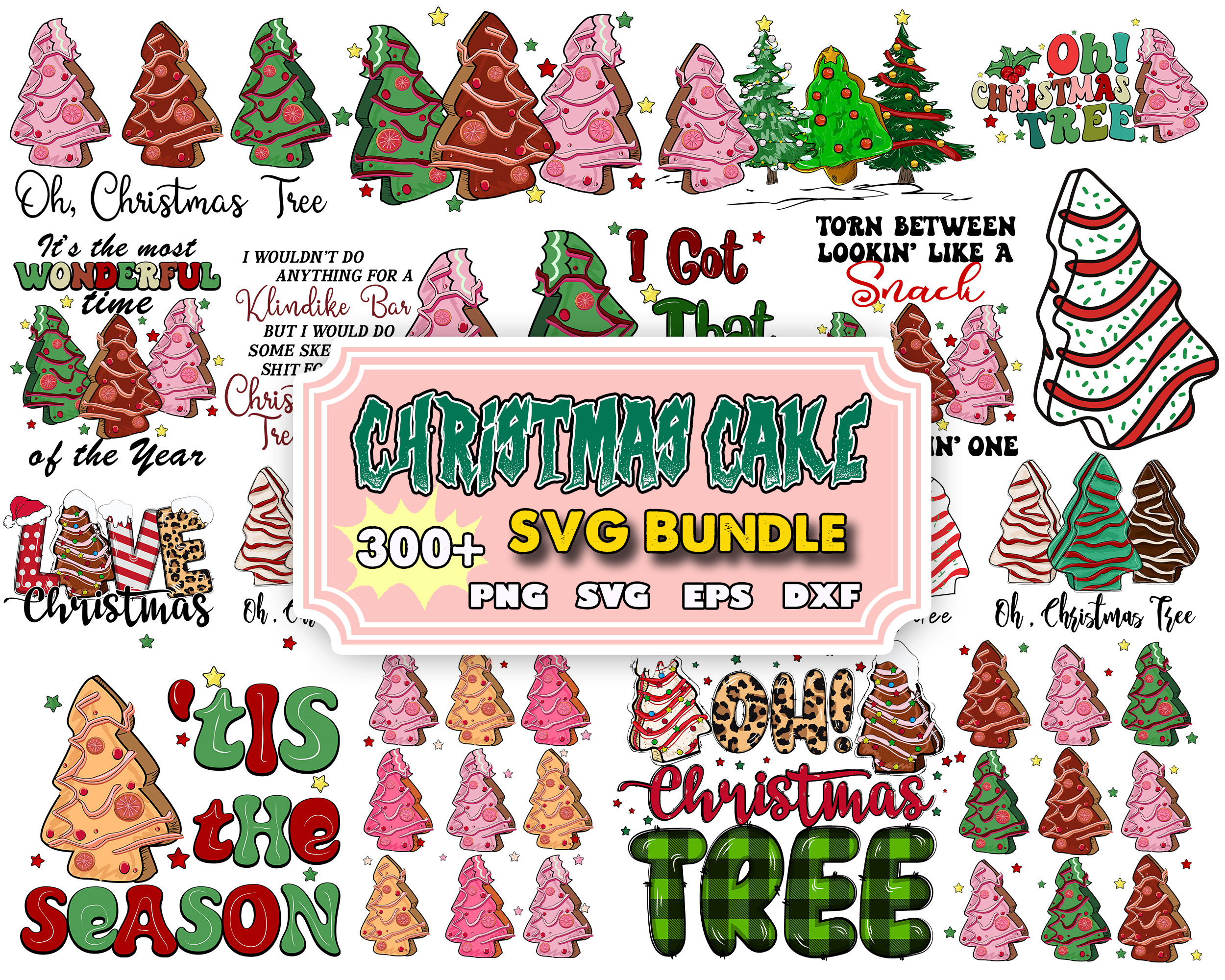 300 Christmas Tree Cakes Svg, Little Debbie Cakes Svg, Littl | Inspire ...