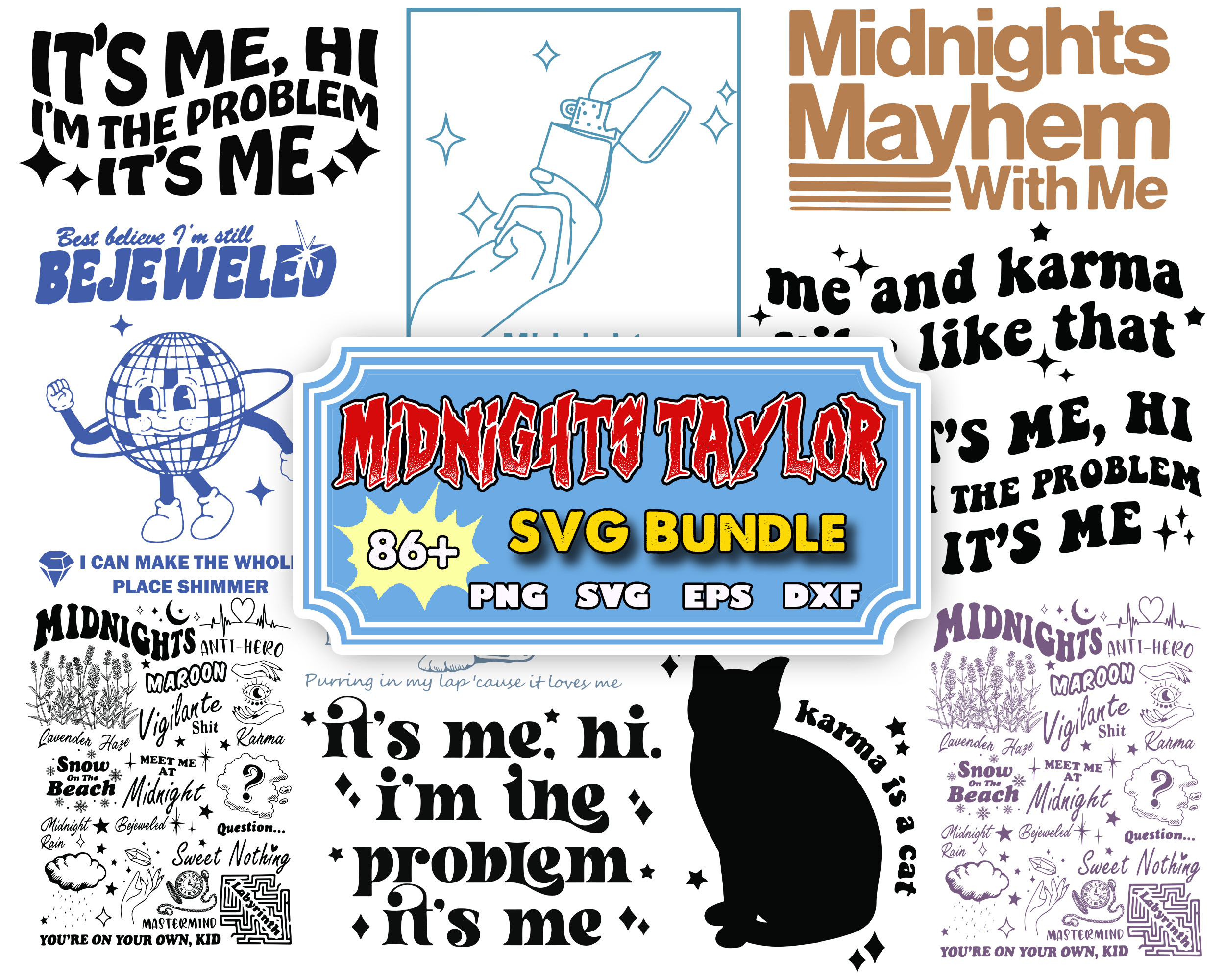 86 Meet Me At Midnight Design Svg cut file Silhouette, Cricu | Inspire ...