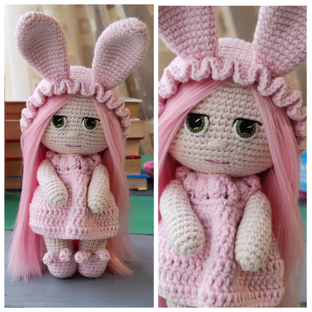 Bunny doll crochet pattern amigurumi Eng PDF | Inspire Uplift