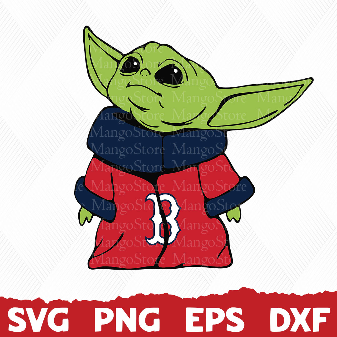 Boston Red Sox baby yoda, Boston Red Sox Logo svg, mlb baby | Inspire ...