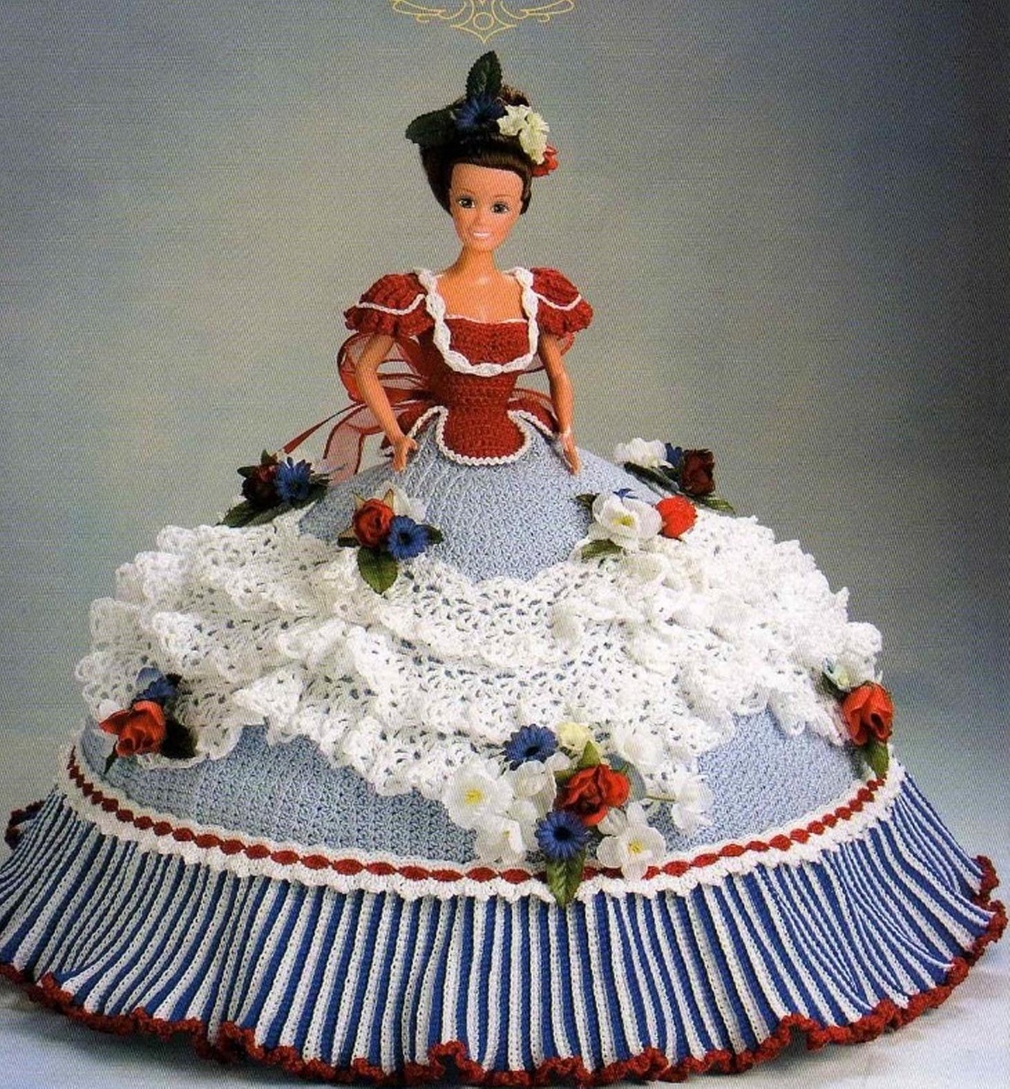 crochet pattern PDF- Fashion doll Barbie gown crochet vintag | Inspire ...