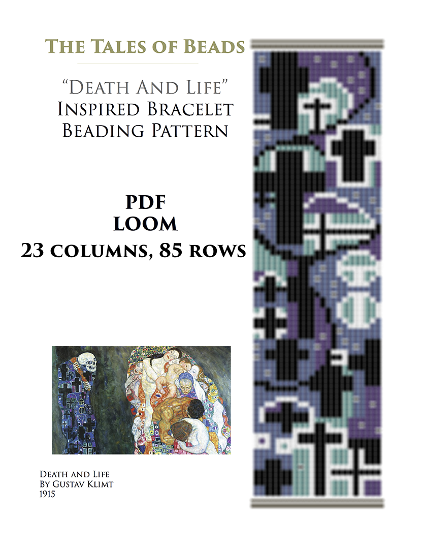 Loom Beaded Bracelet Pattern Klimt - Death and Life / Loom S | Inspire ...